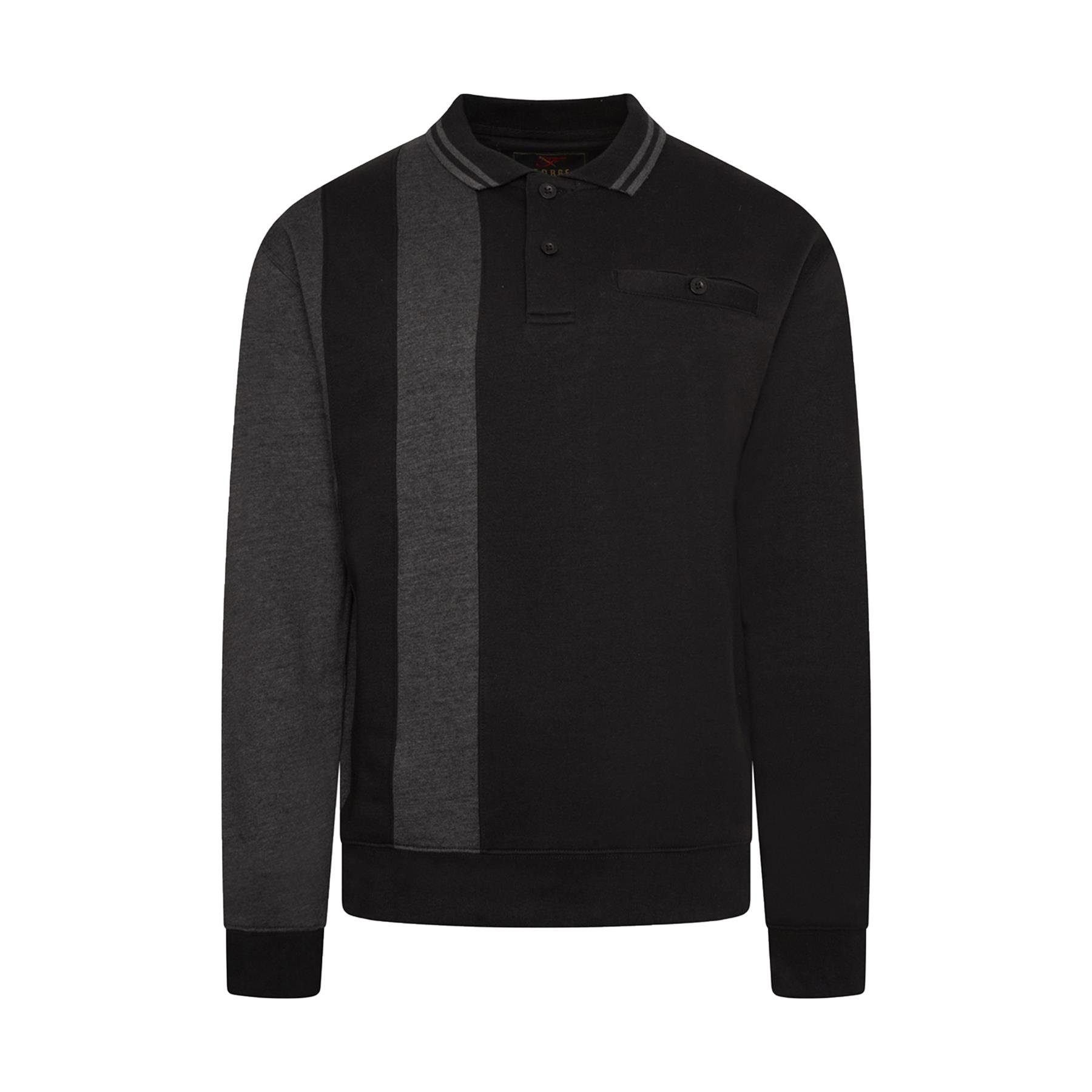 Forge Mens Polo Sweatshirt Long Sleeve Jumper Big & Tall