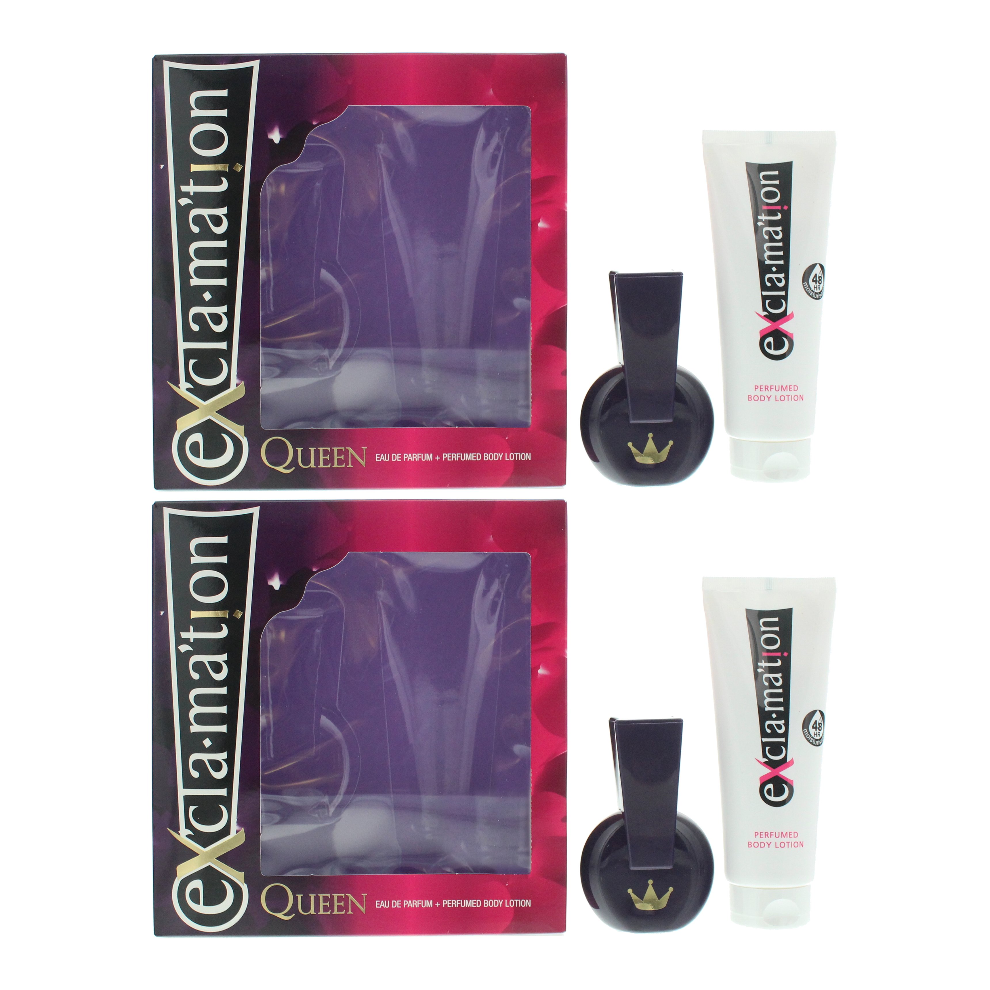 Coty Ex'cla-Ma'tion Queen Eau de Parfum 30ml & Body Lotion 115ml Gift Set x 2