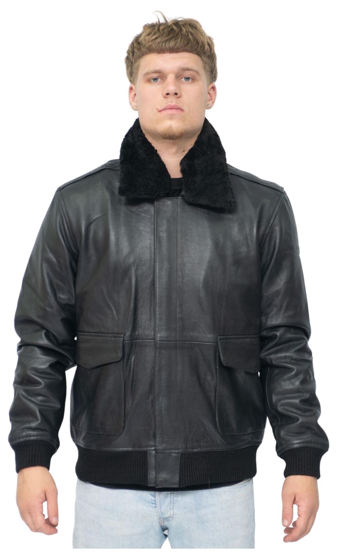 Mens Air Force A2 Cowhide Bomber Jacket-Montreal