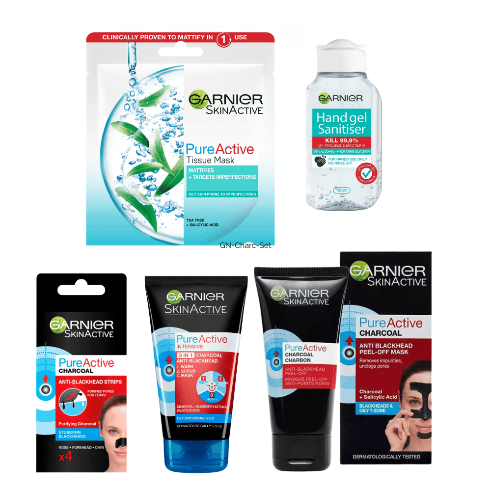 Garnier Pure Active Charcoal Set 5PC