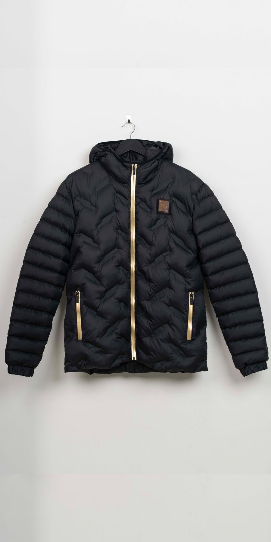 D Rock Mens Quilted Puffer Jacket With Hooded Padded
