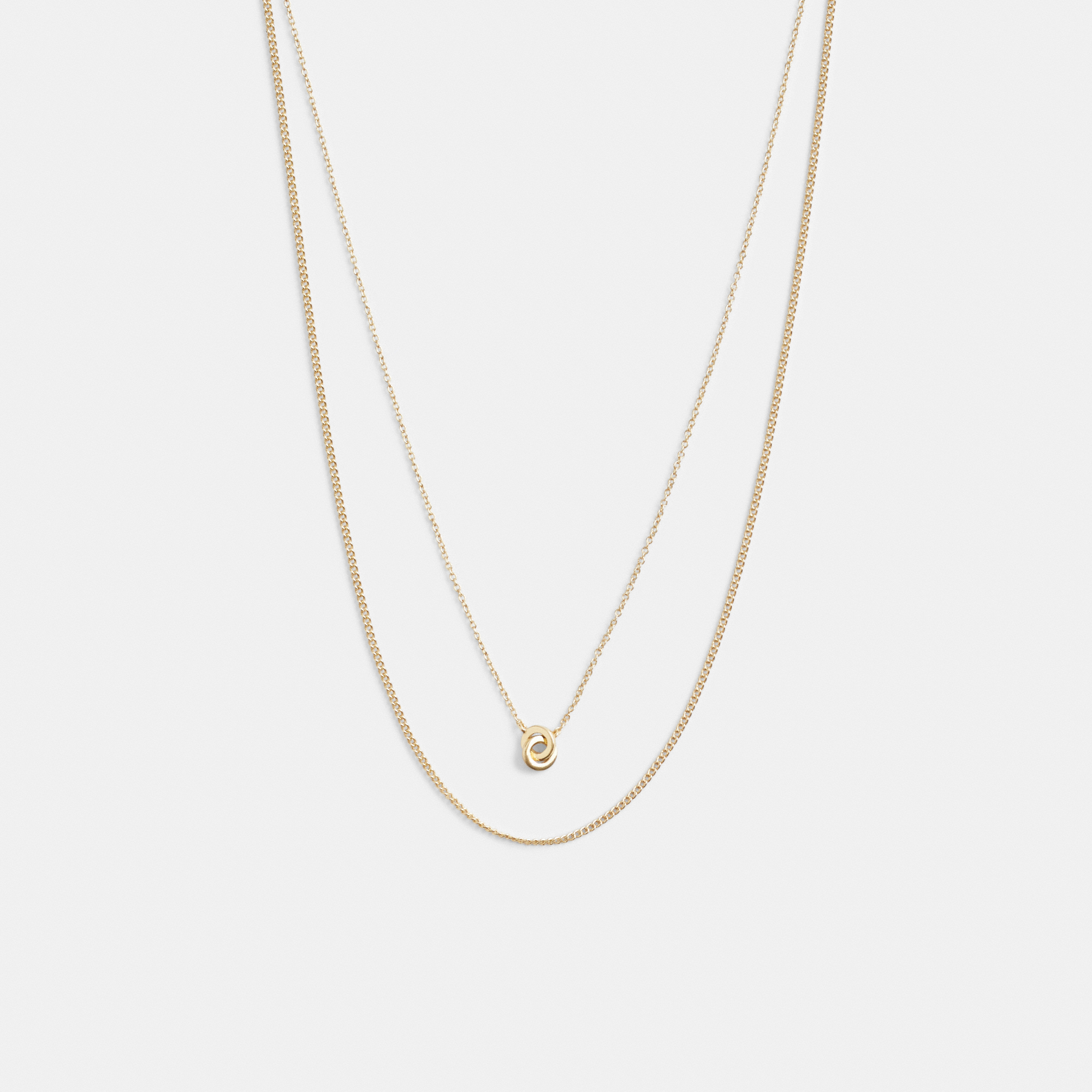 Delicate Interlocking Layered Necklace