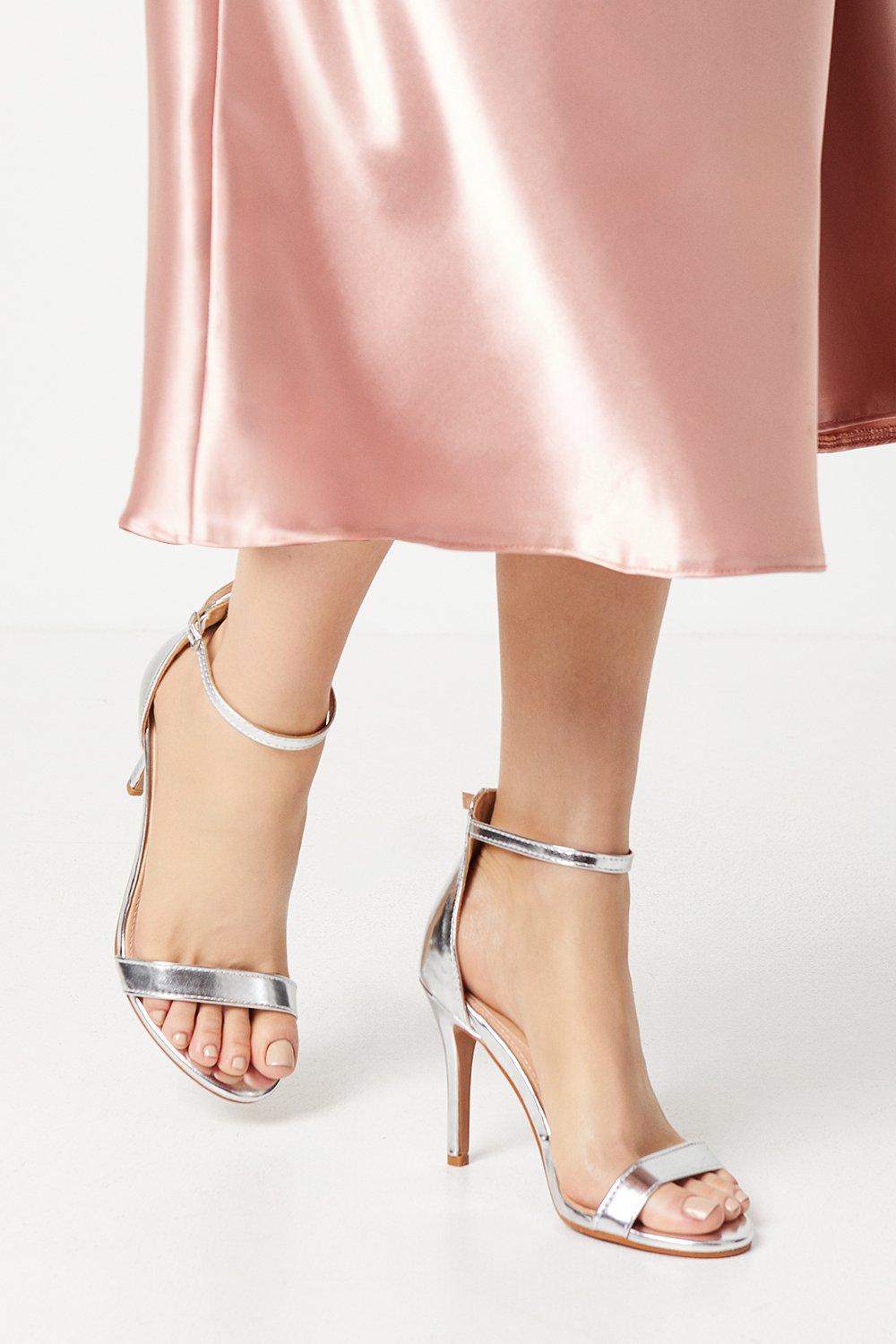 Wide Fit Tyla High Stiletto Barely There Heeled Sandals