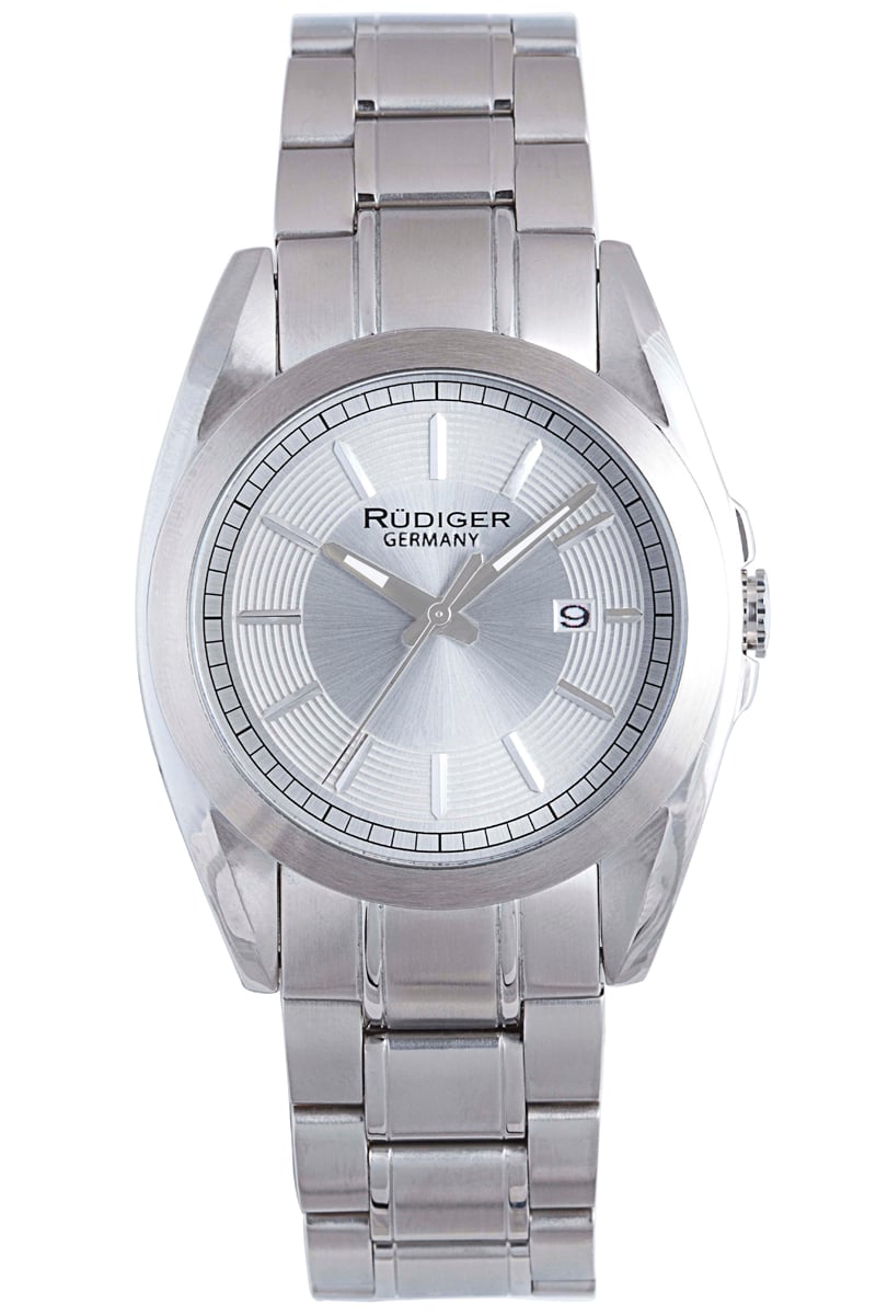 Rudiger: mens dresden silver watch