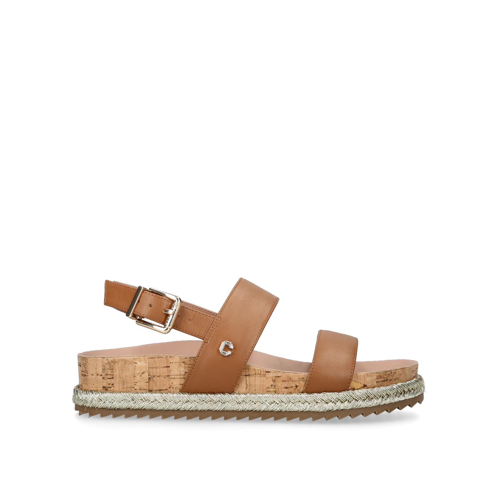 Carvela Leather Gala Flatform Sandals