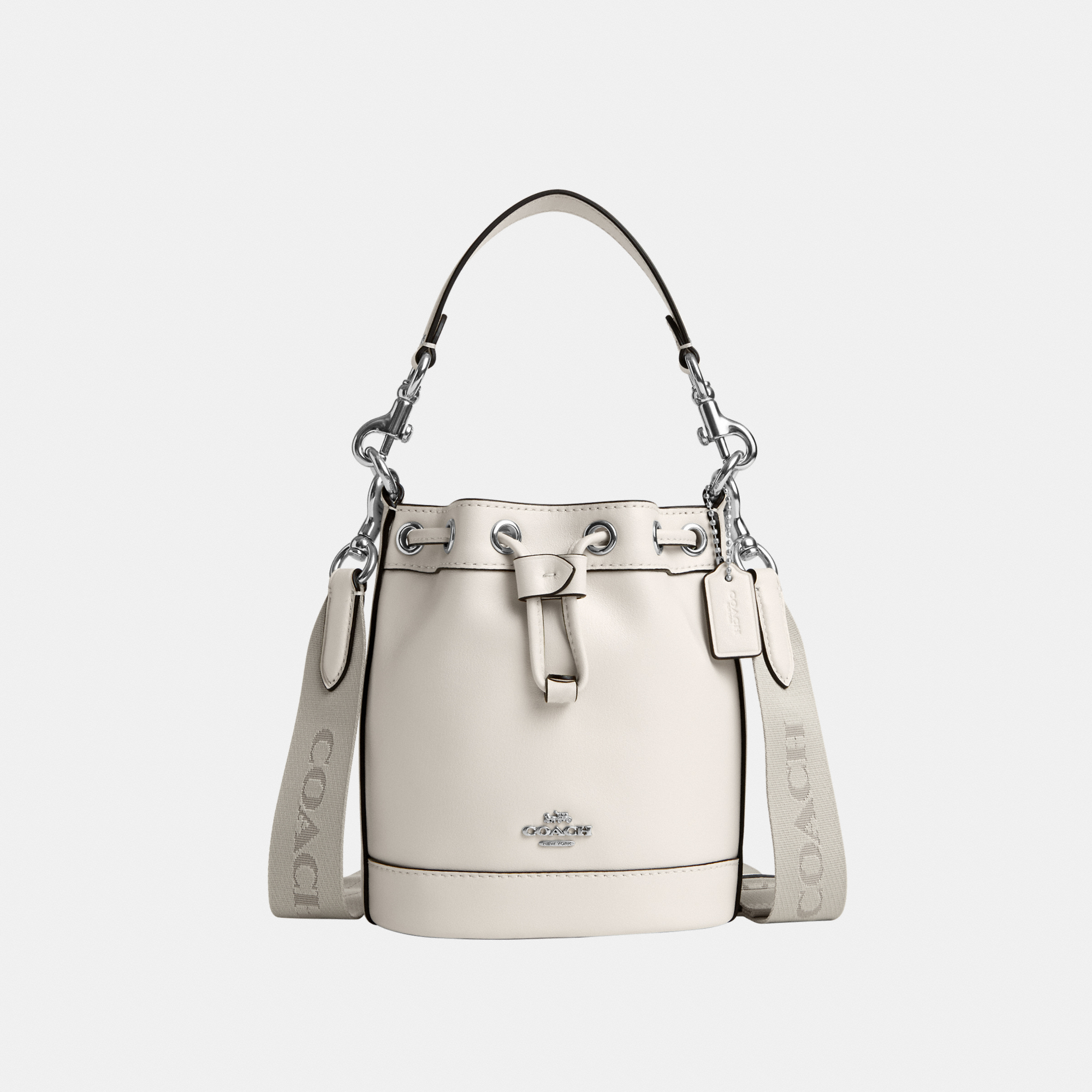 Mini Bucket Bag in Smooth Leather