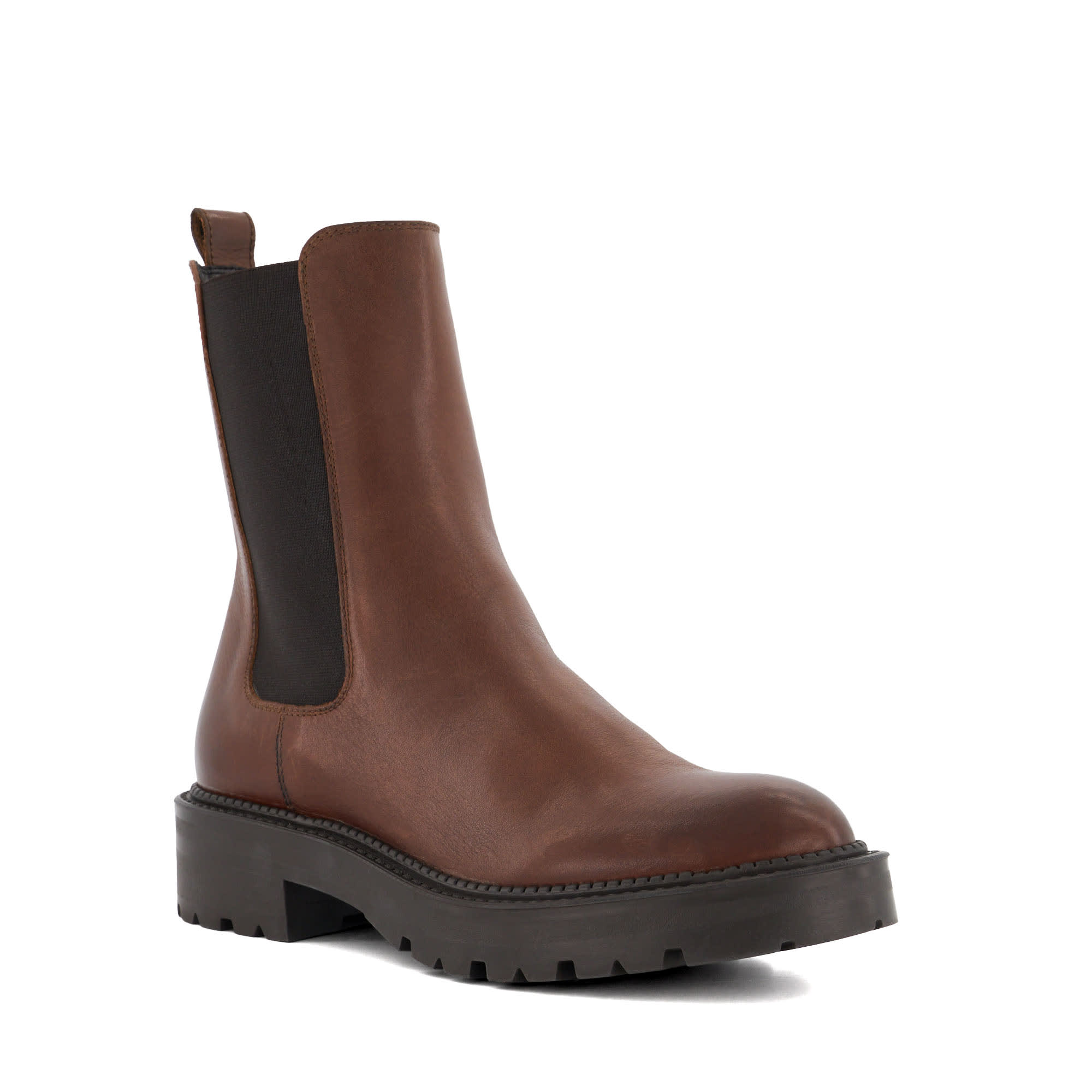 Dune Ladies Picture - Leather Cleated Biker Boots