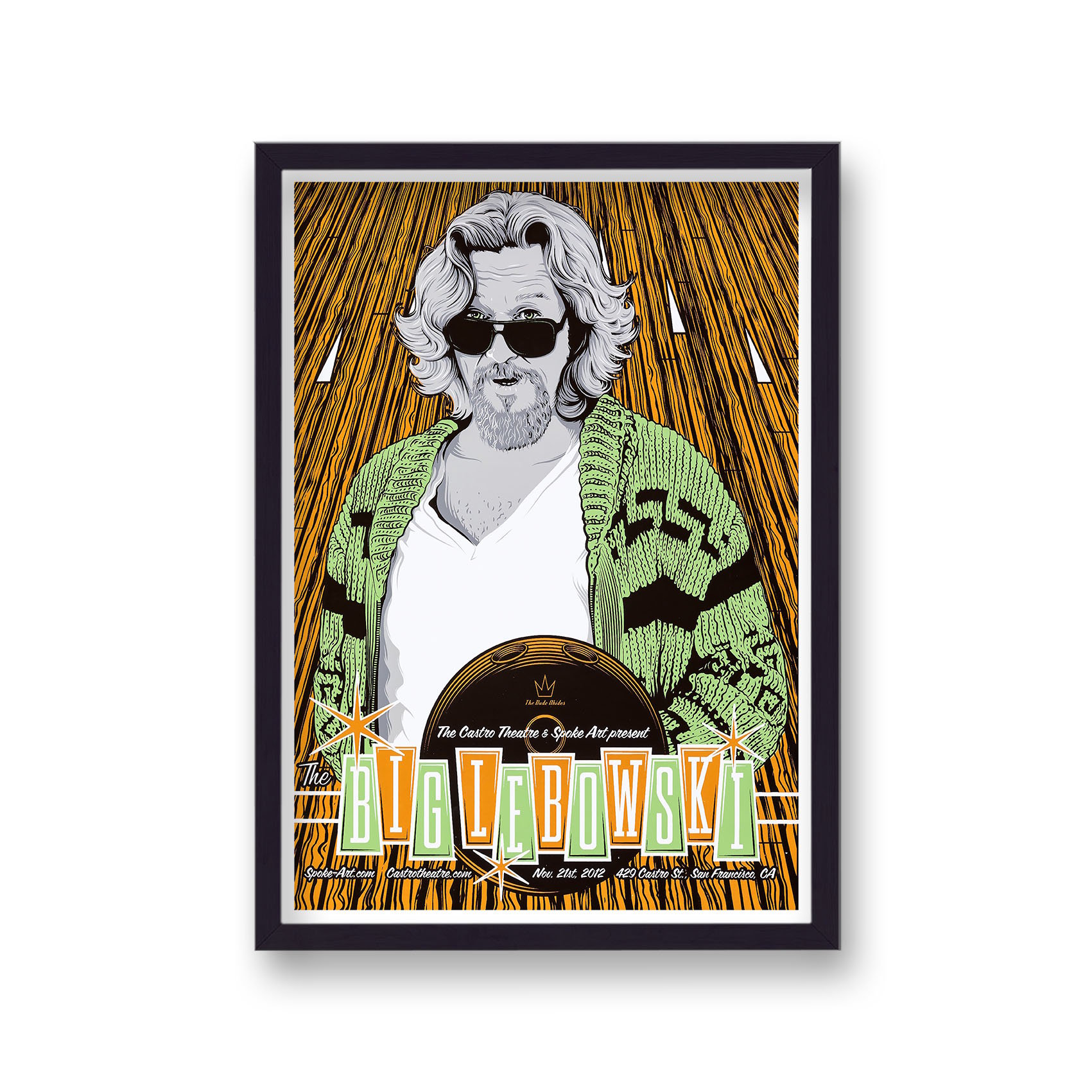 Reimagined Movie Poster The Big Lebowski Bowling Ball