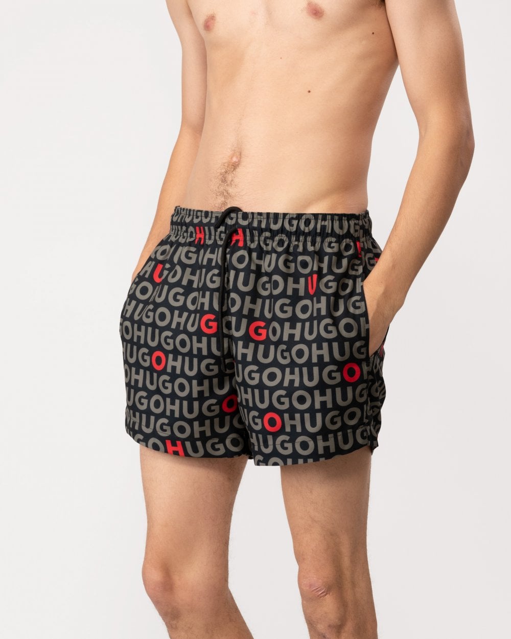 HUGO Tortuga AOP Mens Swim Shorts