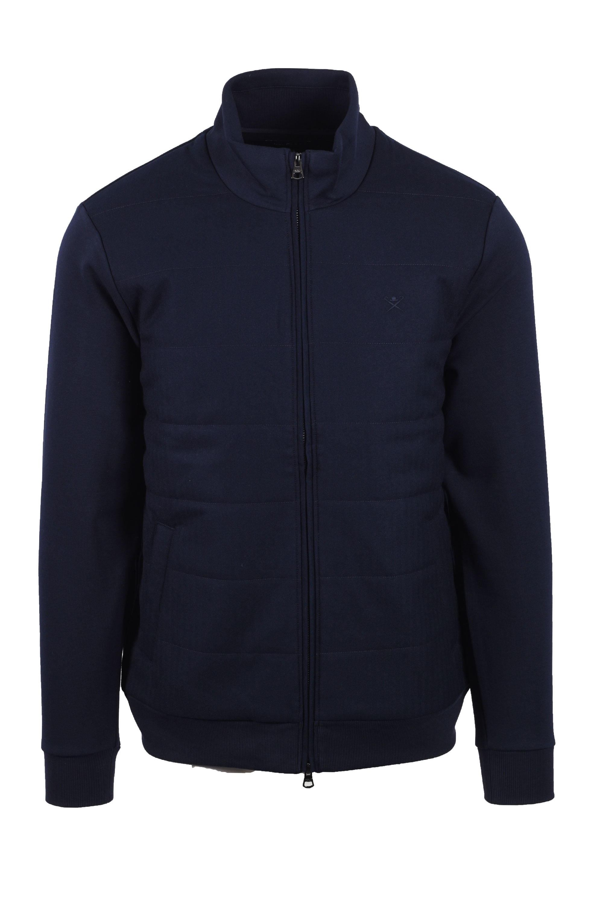 Hackett Woven Quilt Jacket Midnight Blue
