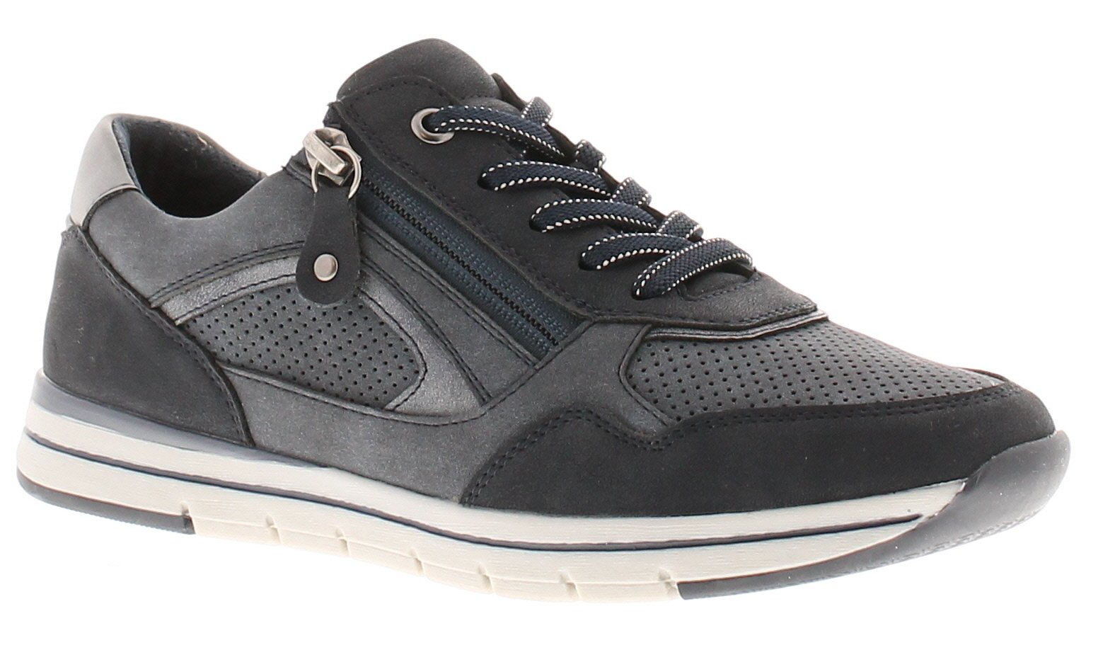 Relife Womens Trainers Leap Lace Up navy