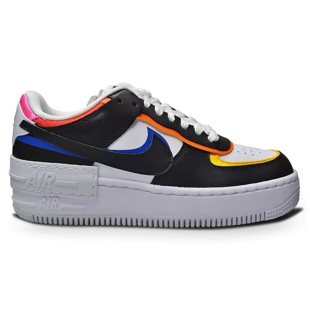 Nike AF1 Shadow Lace-Up Multicolor Leather Womens Trainers DC4462 100