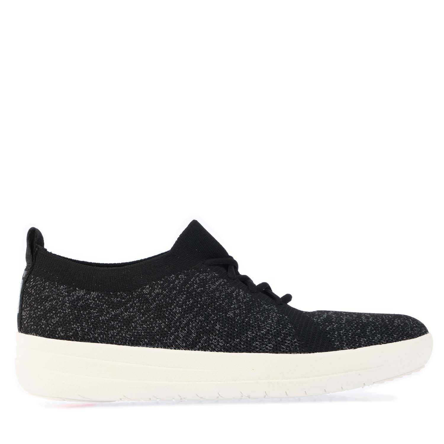 Women's Fit Flop F-Sporty Uberknit Trainers in Black