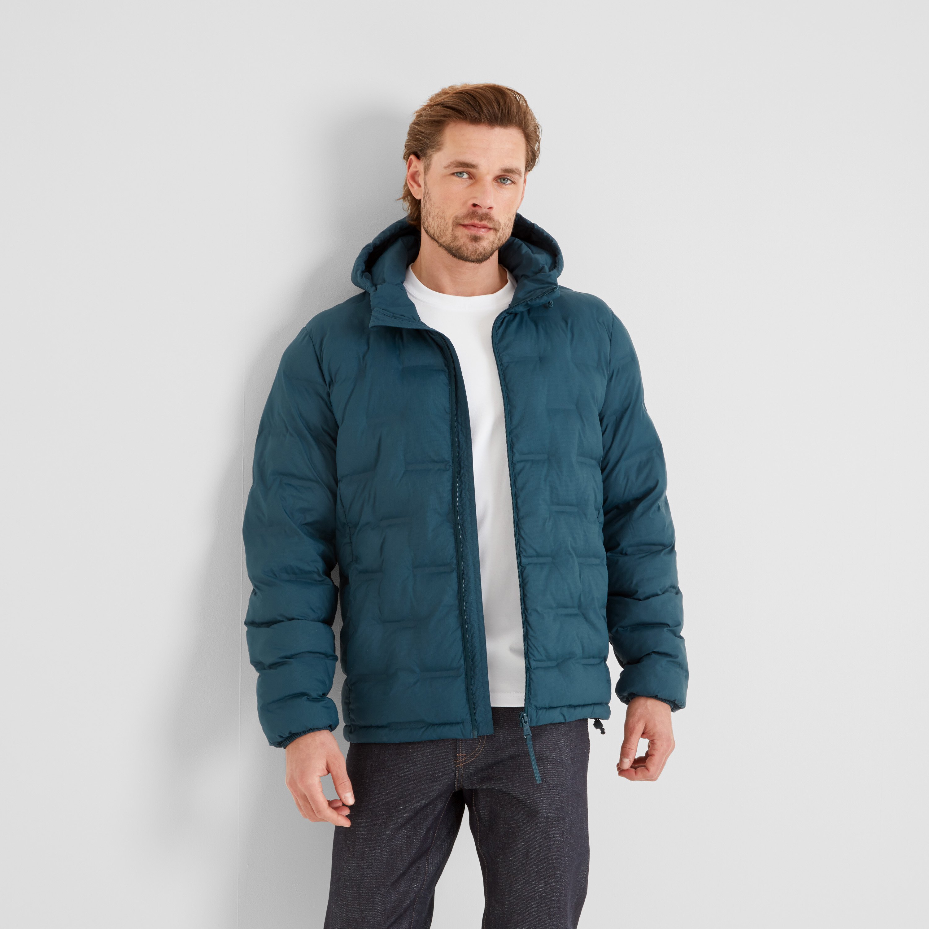 Fender Mens Padded Jacket - Petrol Green