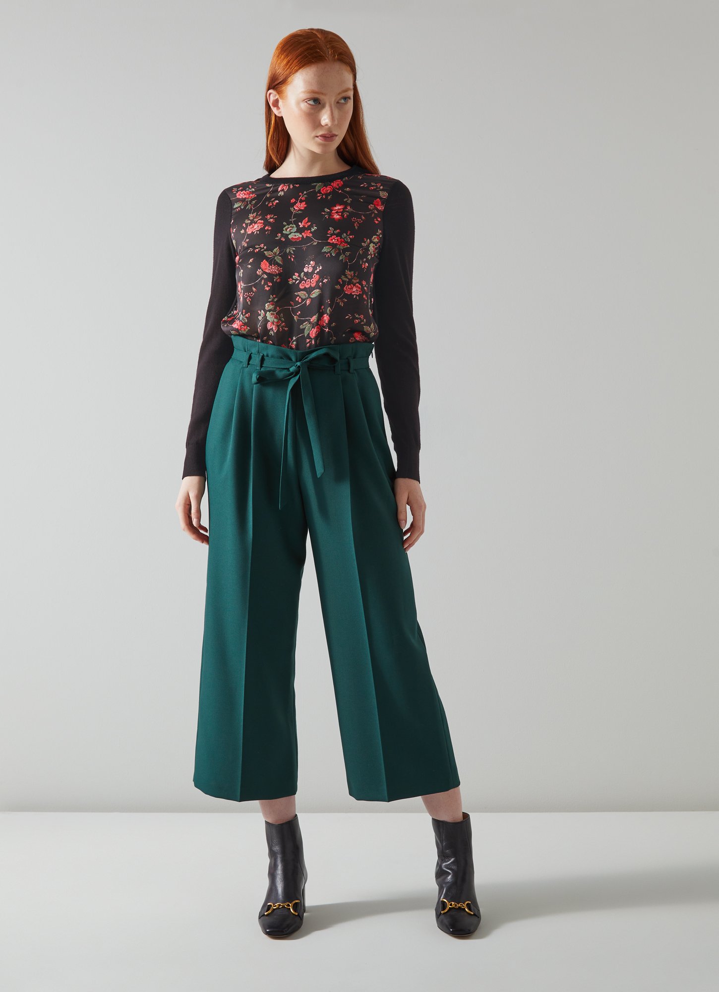LK Bennett Cyrus Knitted Tops, Black