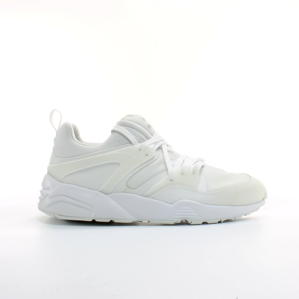 Puma Blaze Of Glory Techy White Synthetic Mens Lace Up Trainers 361447 02