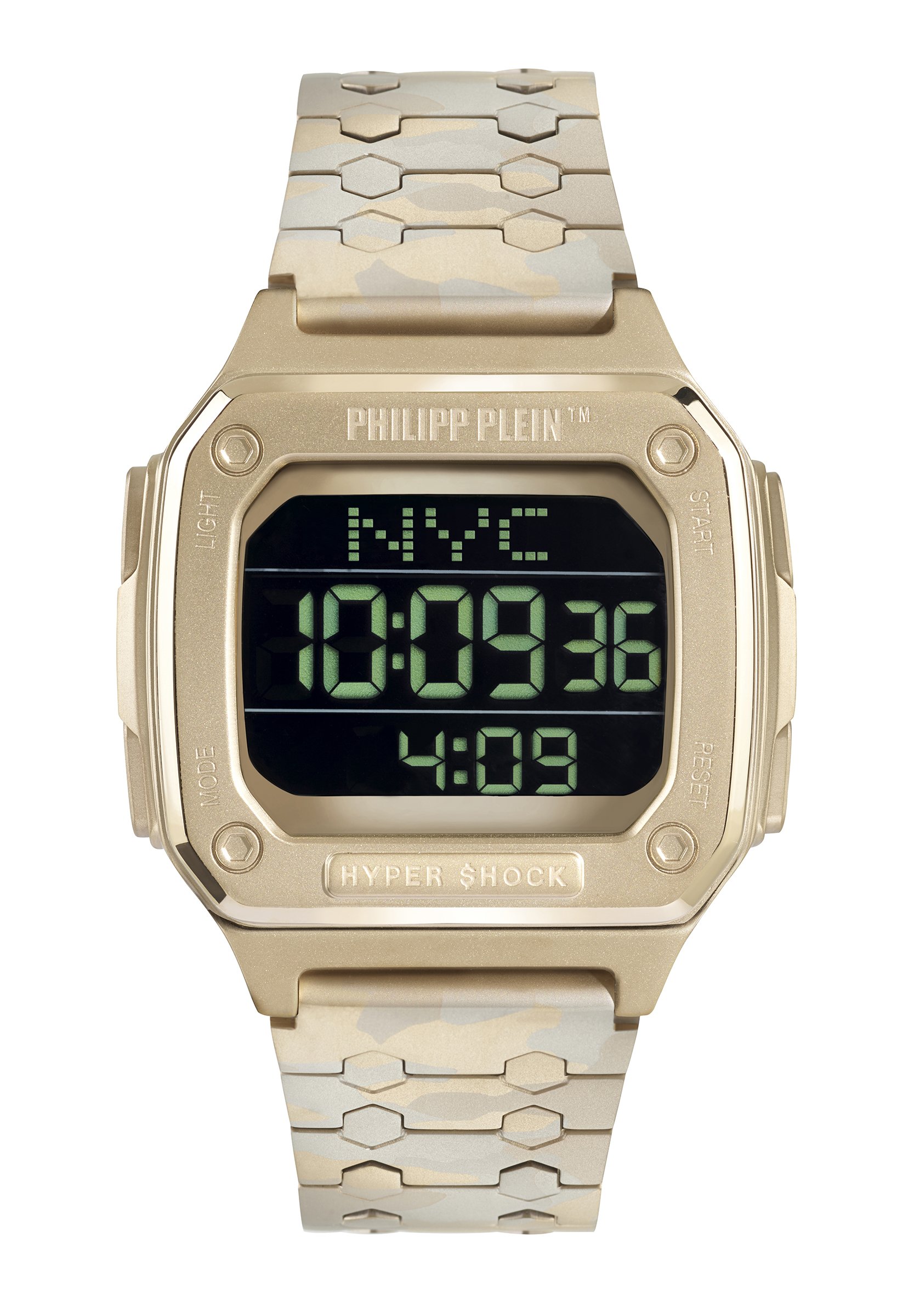 Philipp Plein Hyper $hock Heren Horloge Goudkleurig PWHAA1021