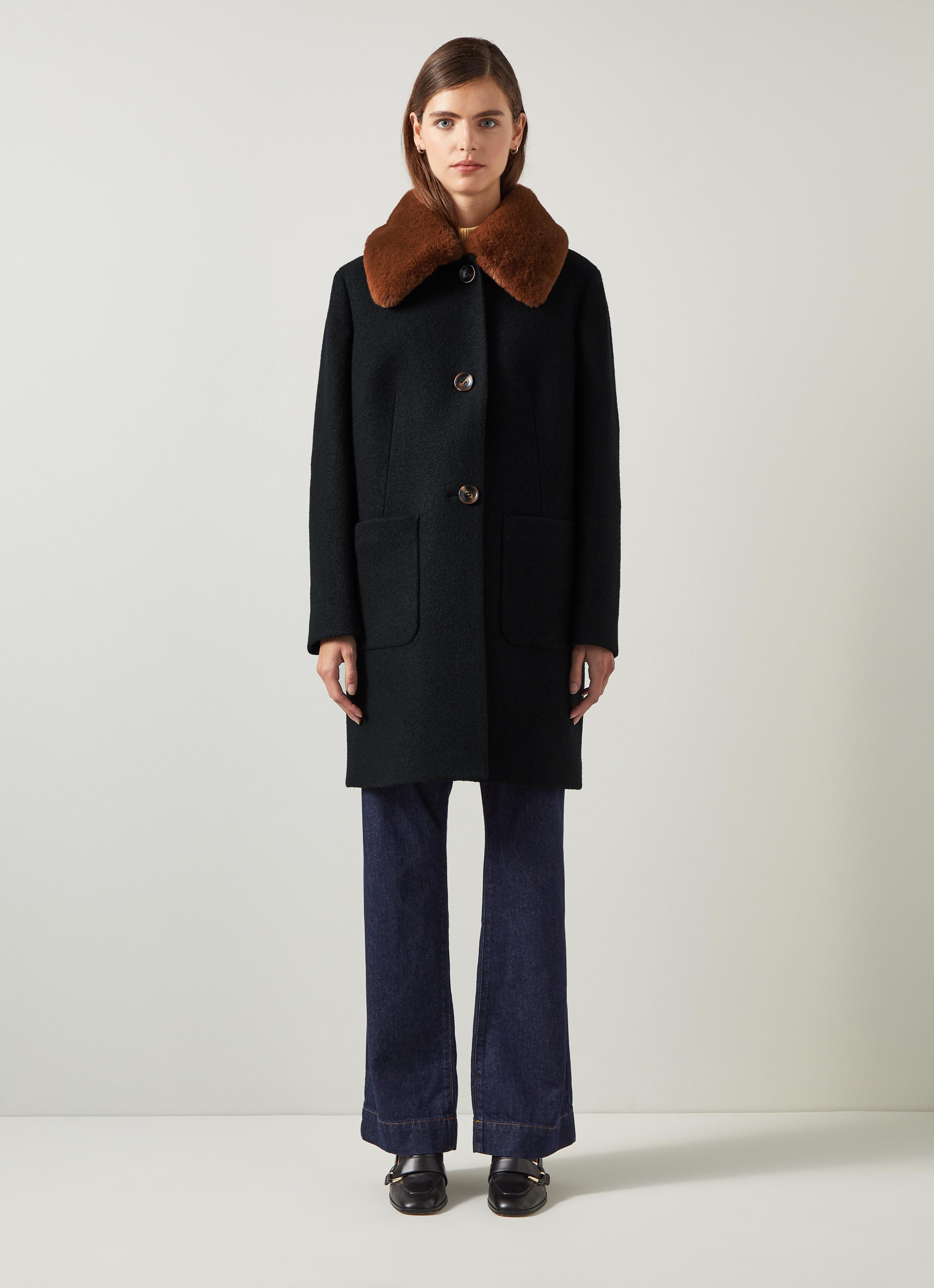 LK Bennett Aster Coats, Black