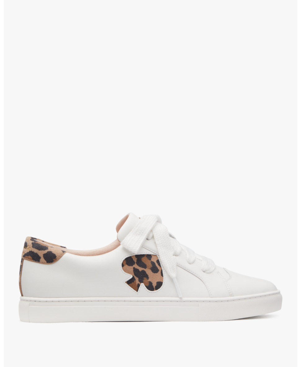 Fez Spotted Leopard Smooth Leather Sneaker