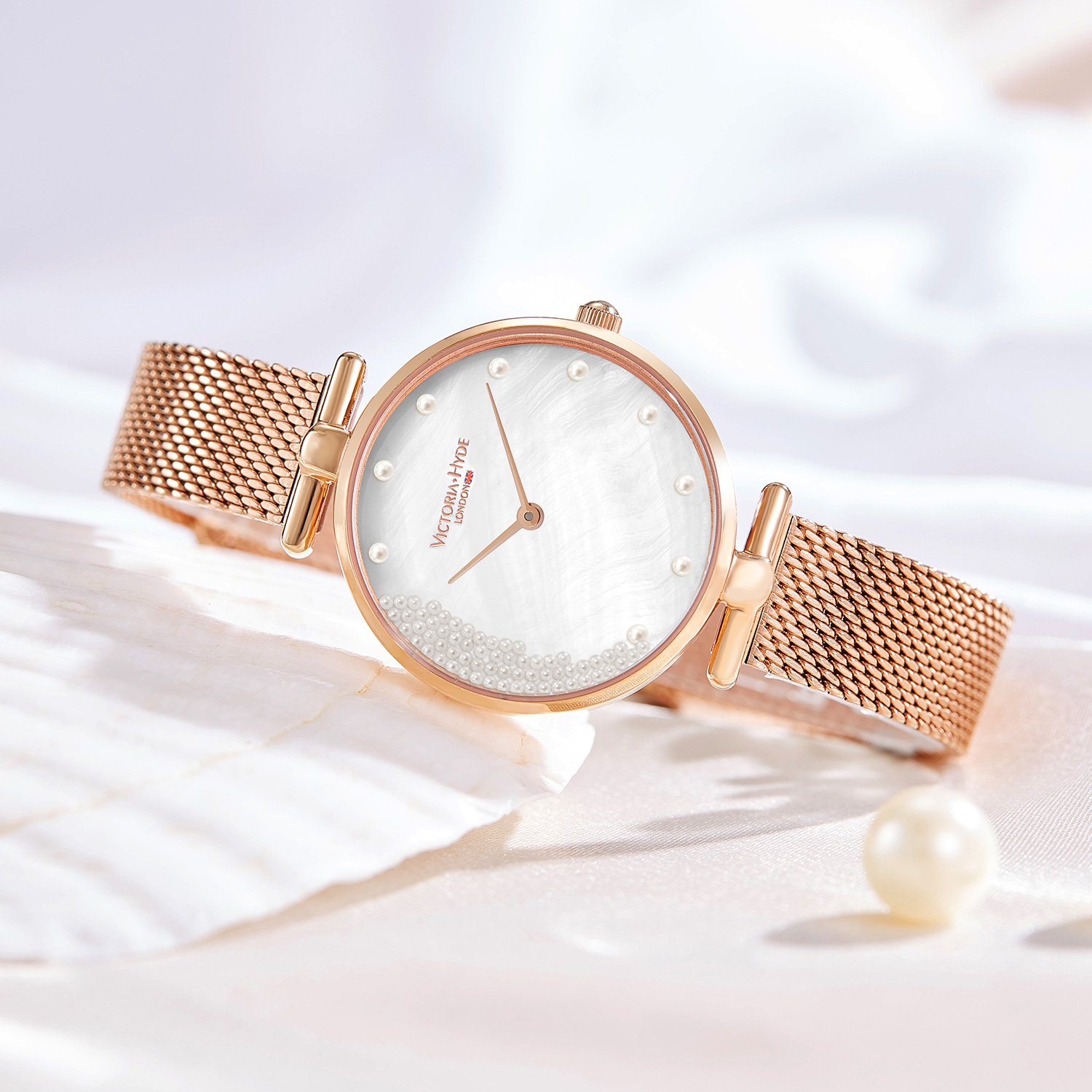 VICTORIA HYDE Watch Pearl Dial Rose Gold