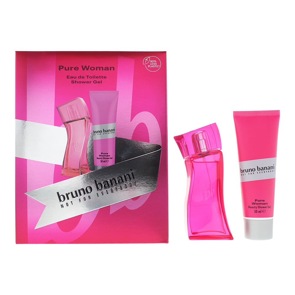 Bruno Banani Pure Woman Gift Set Eau De Toilette 30ml & Shower Gel 50ml