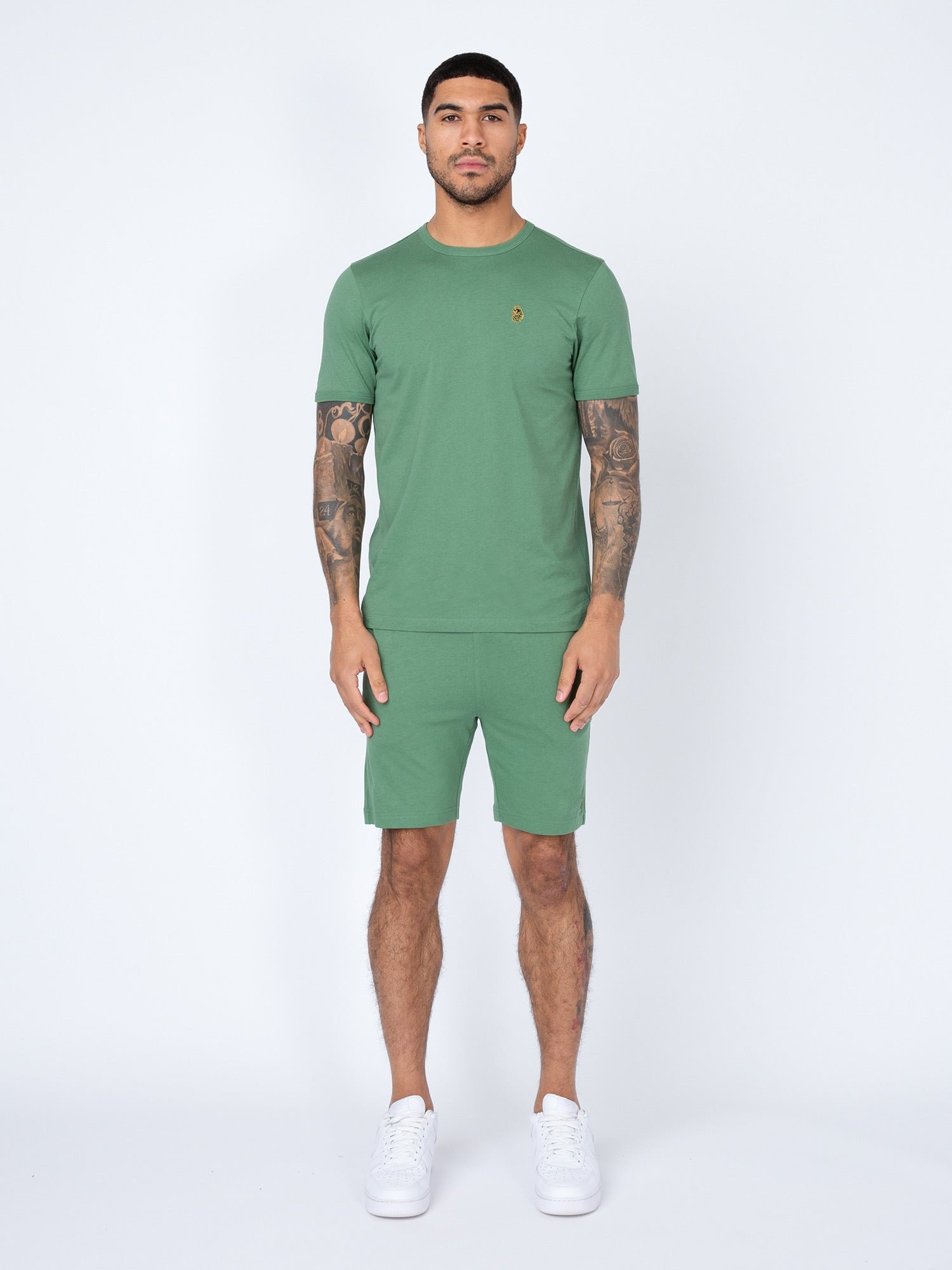 Luke 1977 Men's Trous Short Tracksuit Set in Green