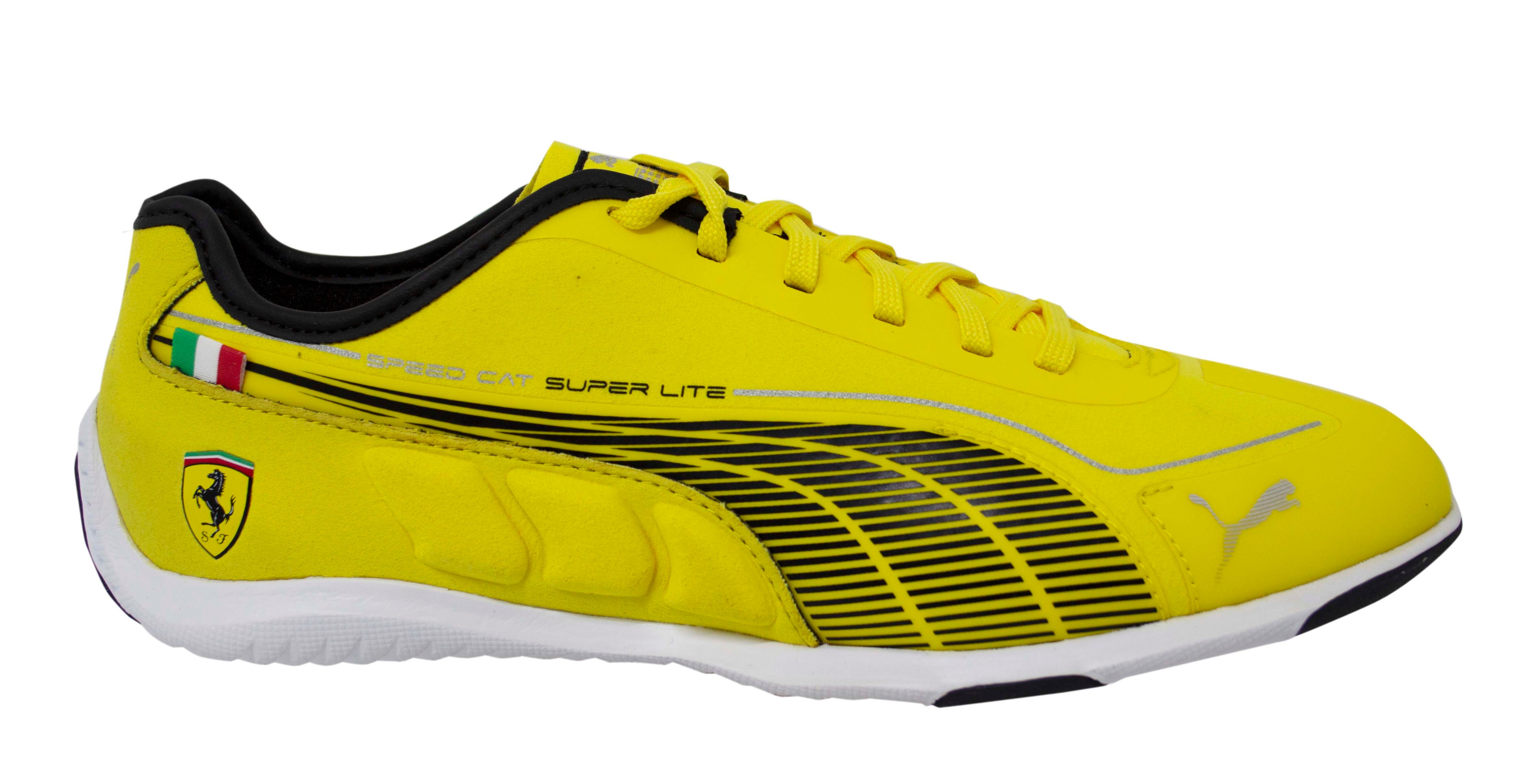 Puma Speed Cat Super Lite Mens Low Yellow Lace Up Trainers 304377 05
