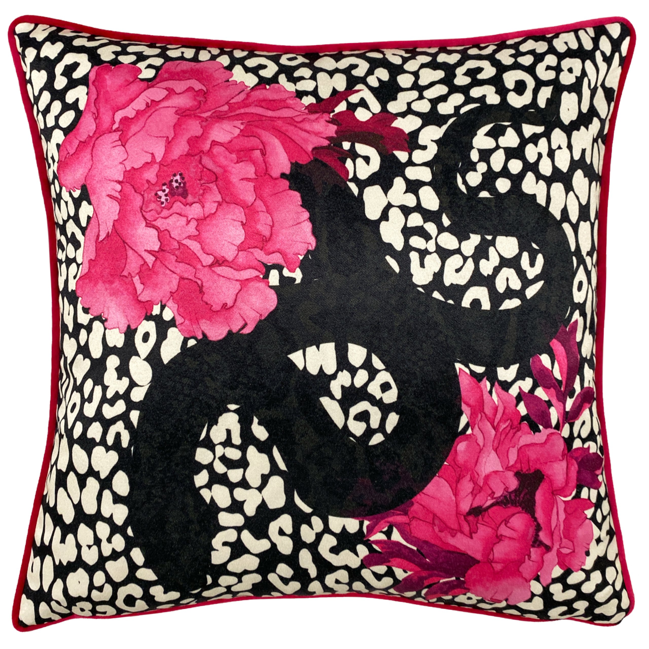 Serpentine Animal Print Feather Filled Cushion