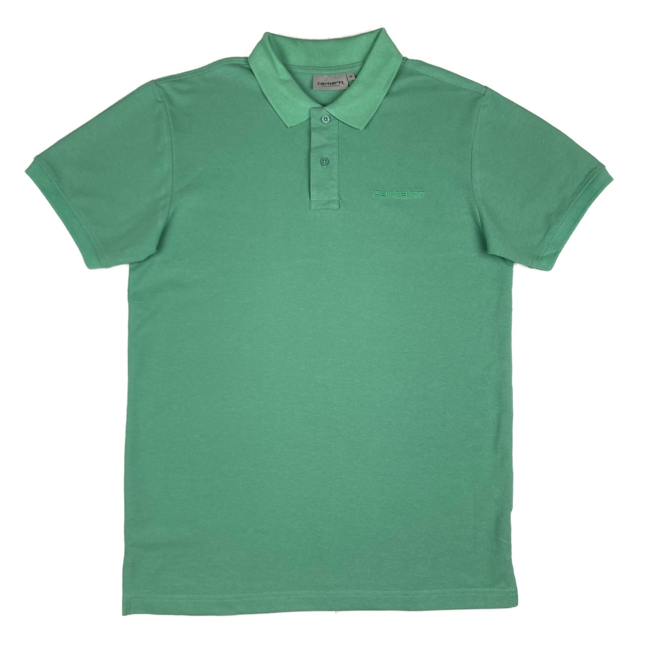 Carhartt WIP Mint Green Script Polo Shirt