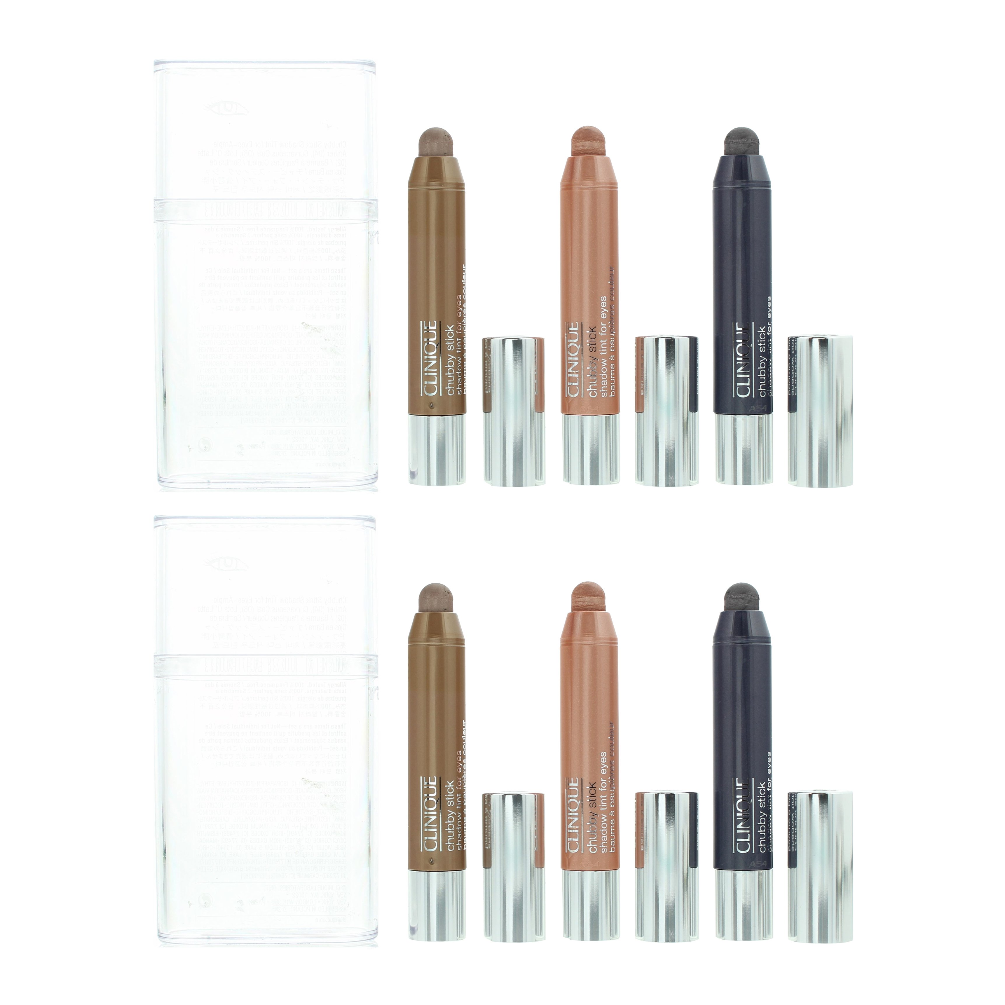Clinique Chubby Stick Eye Shadow Trio 3 Piece Gift Set: 3 x 3g x 2