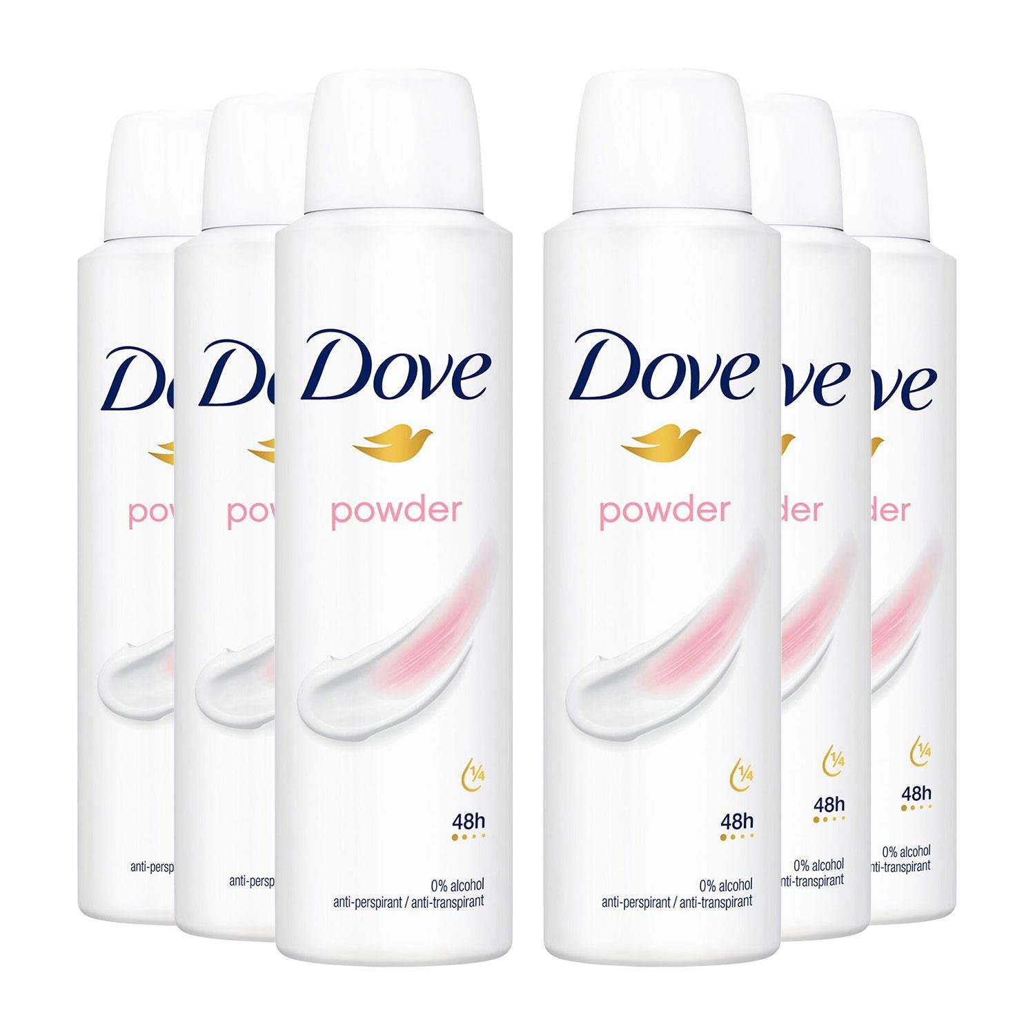 Dove Powder Anti-Perspirant with 48H Sweat Protection Deo for Women ...