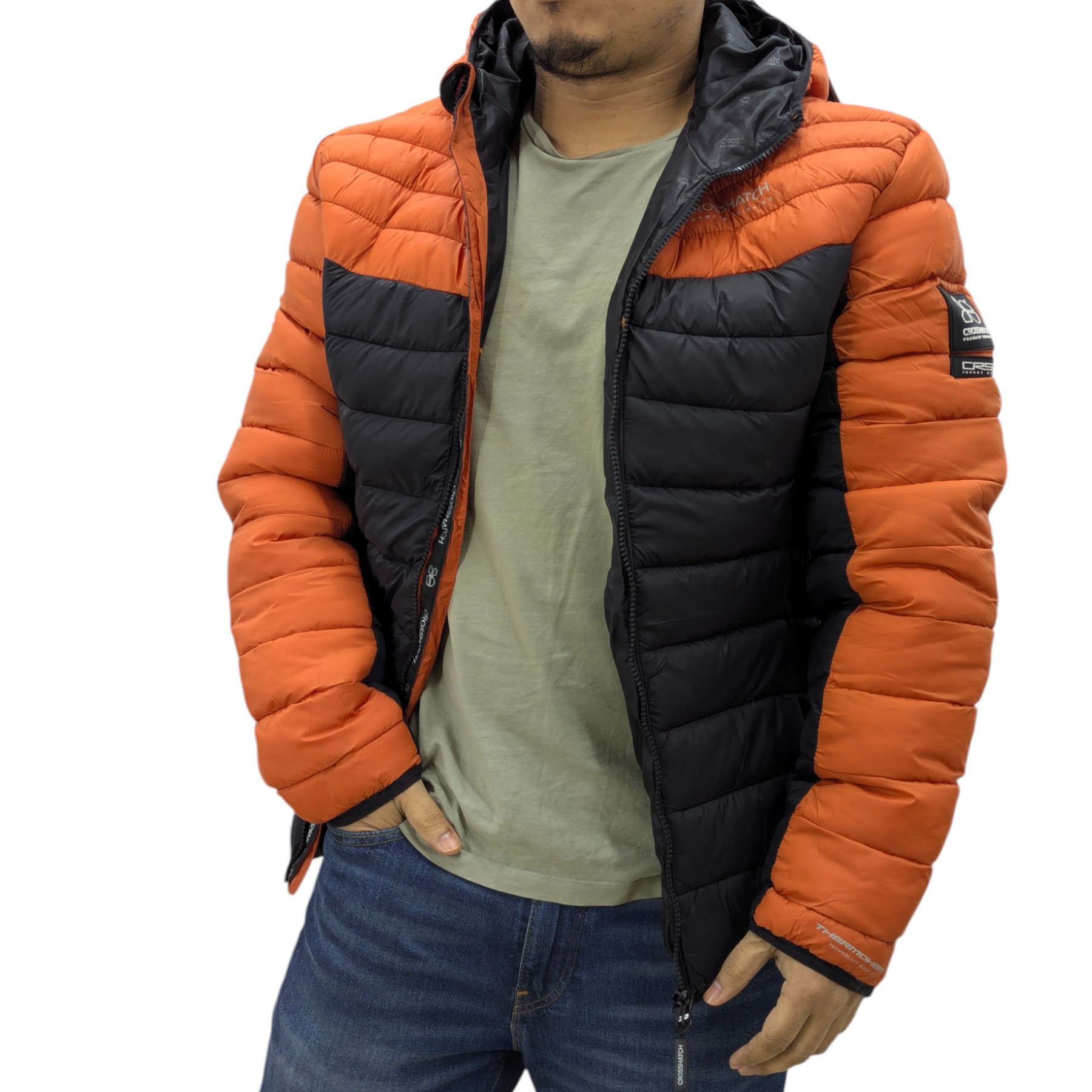 Crosshatch Mens Puffer Jacket Lightweight Winter Jacket