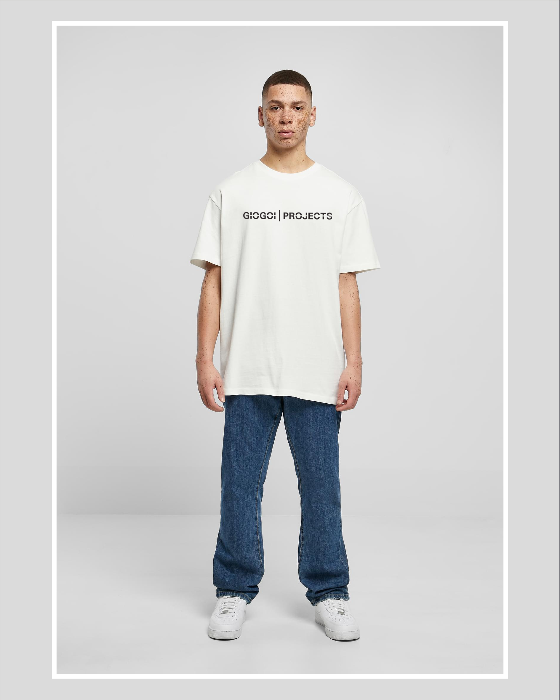 Giogoi Projects Offset Off White Tee -White