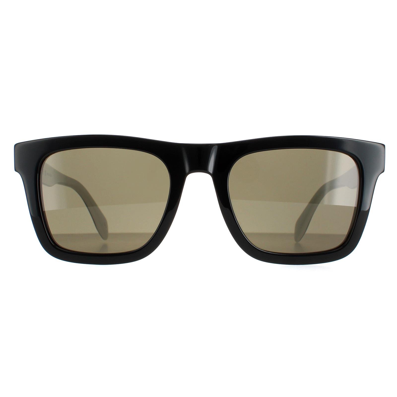 Alexander McQueen Square Mens Black White Green AM0301S