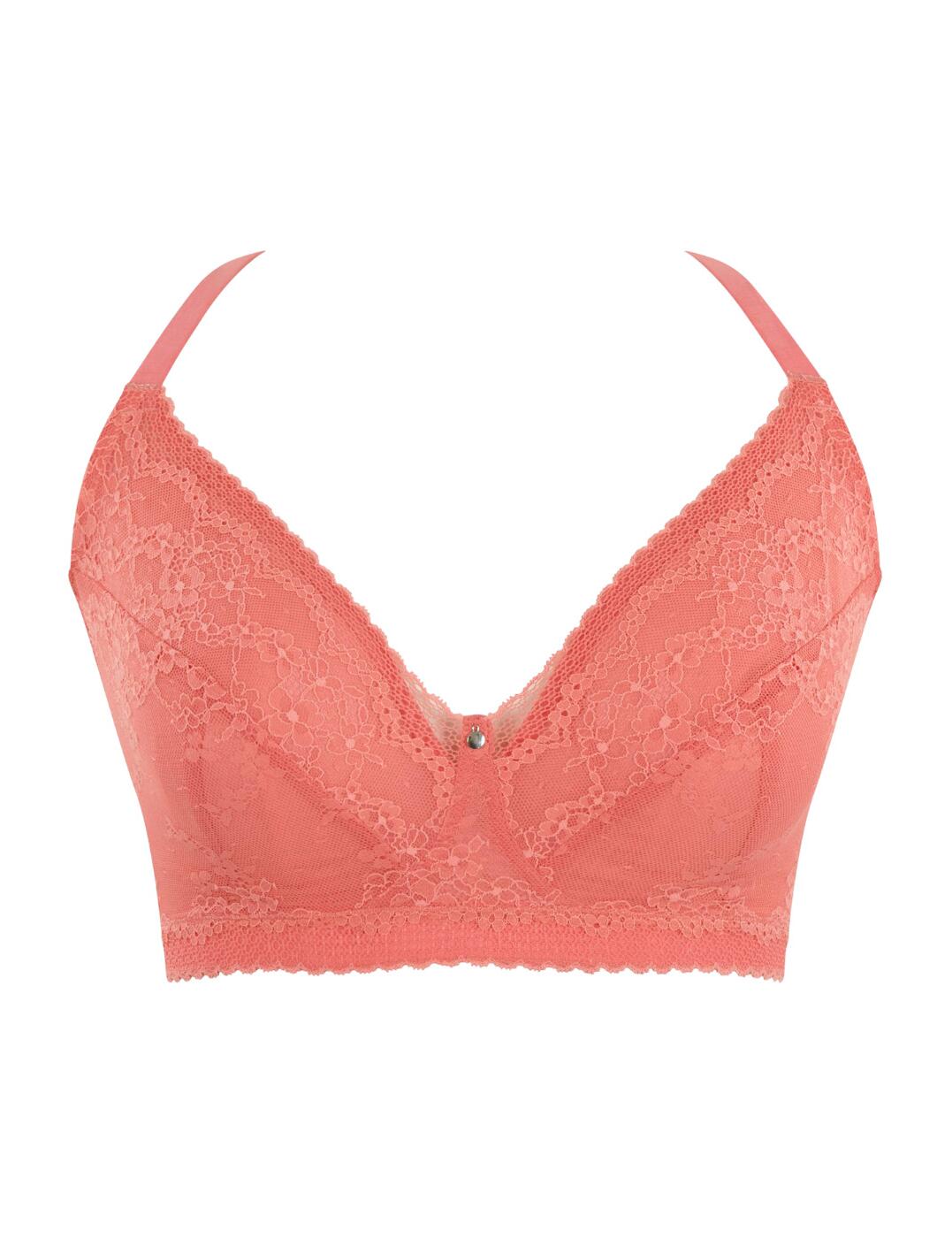 Cleo by Panache Alexis Bralette Bra - Sunkiss Coral