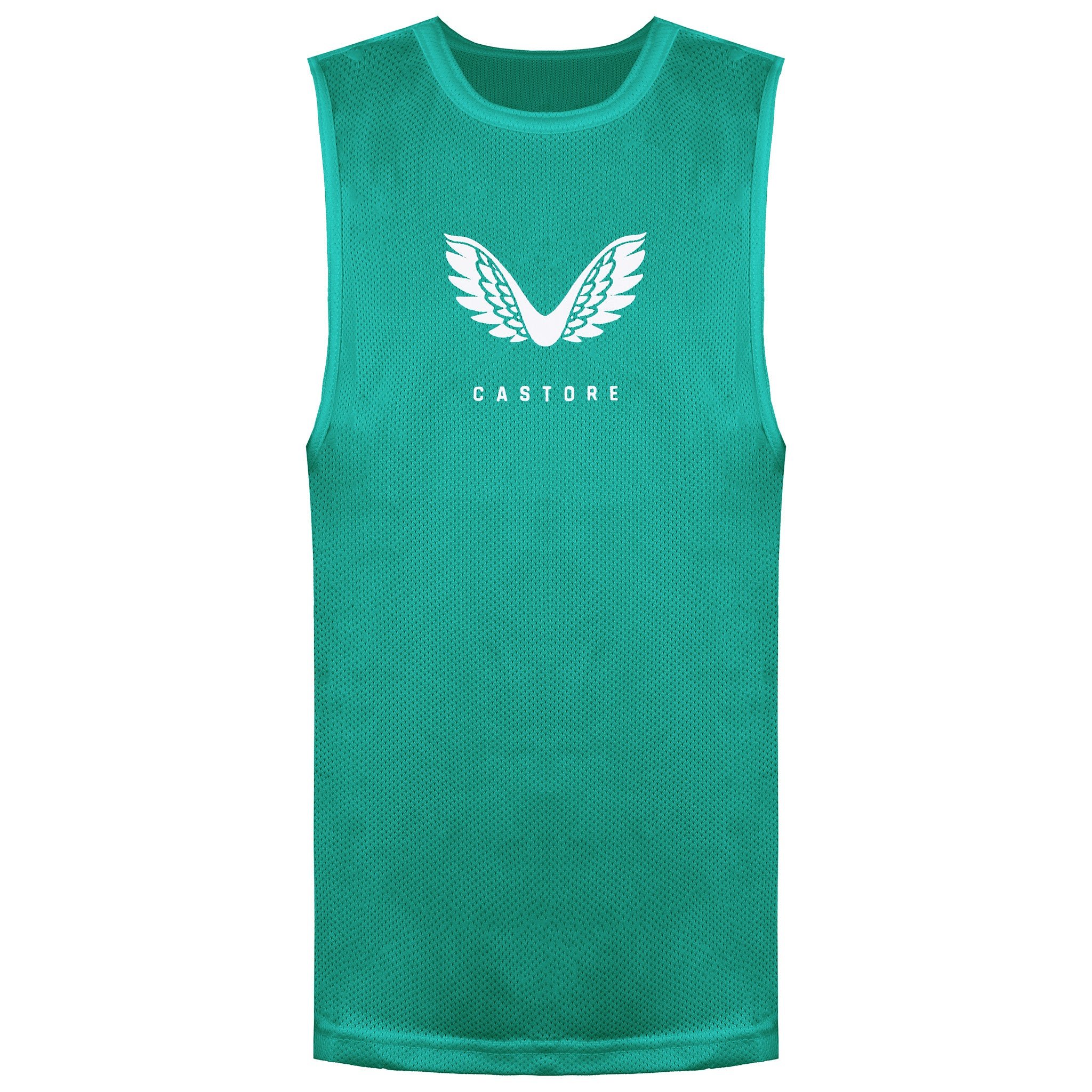 Castore Logo Kids Green Training Vest