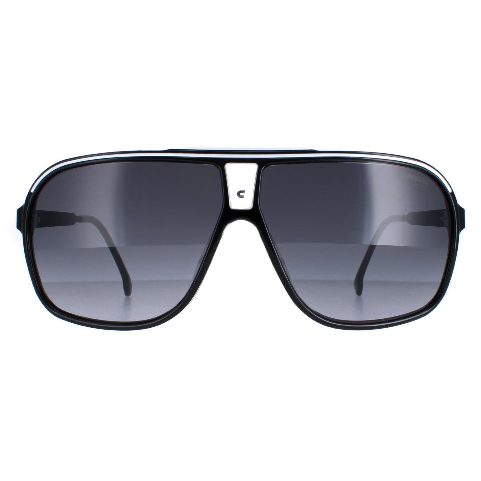 Carrera Aviator Mens Black and White Grey Gradient Grand Prix 3
