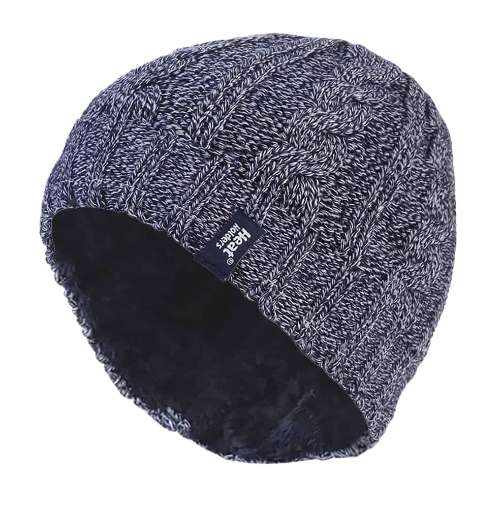 Women's Thermal Fleece Lined Cable Knit Winter Hat