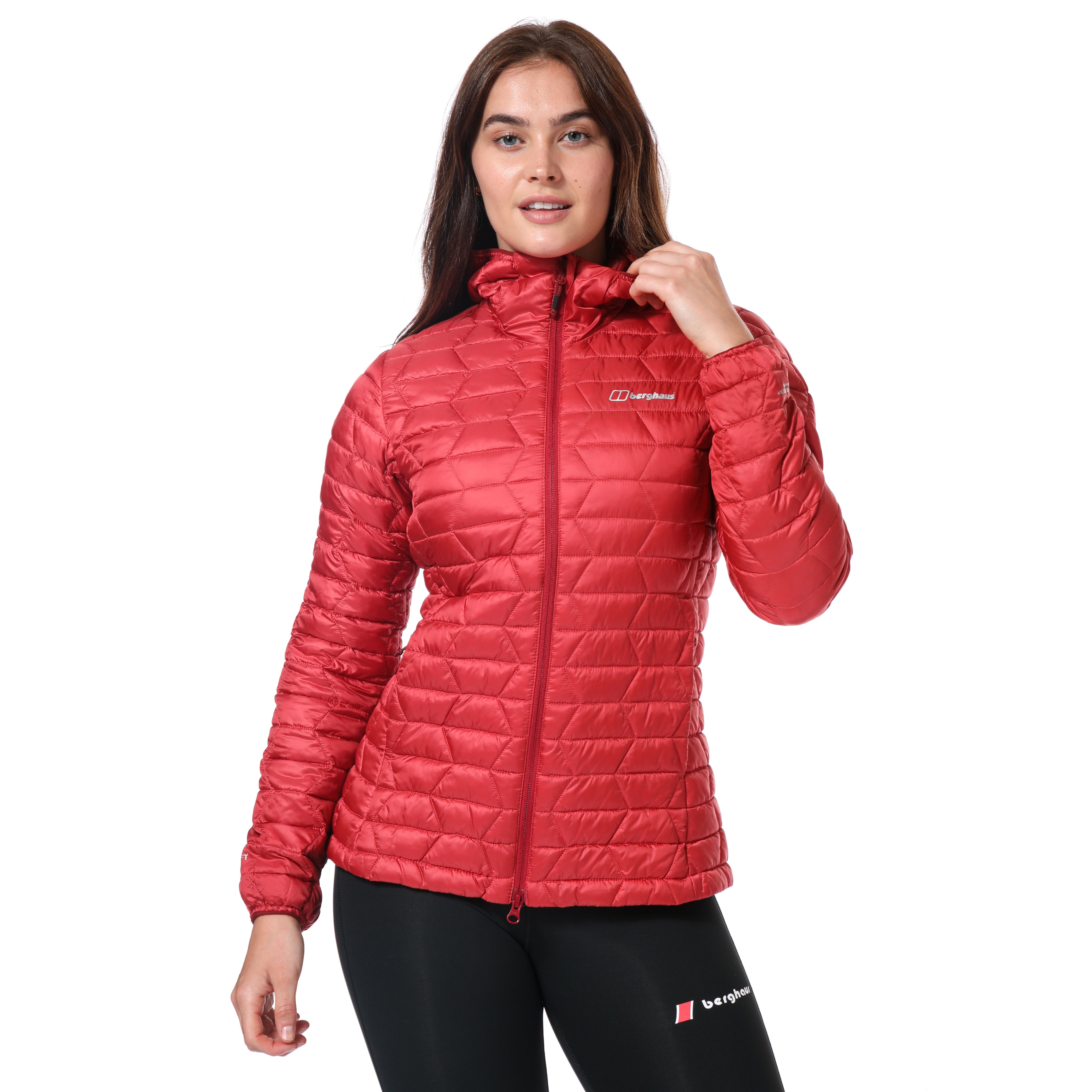 Women's Berghaus Cuillin Insulated Hooded Jacket in Red