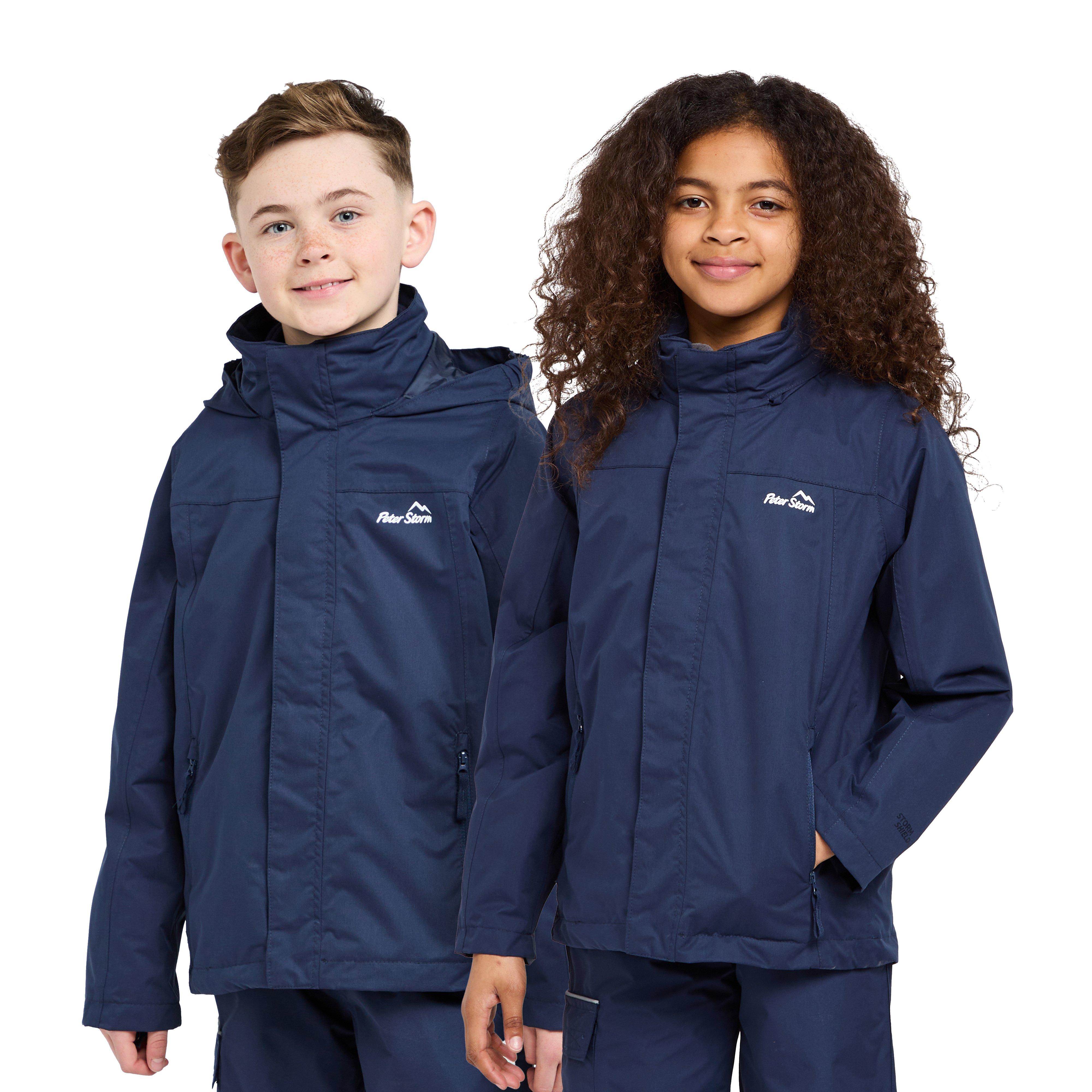 Peter Storm Kids' Downpour 3-in-1 Waterproof Jacket with a Cosy Brushed ...