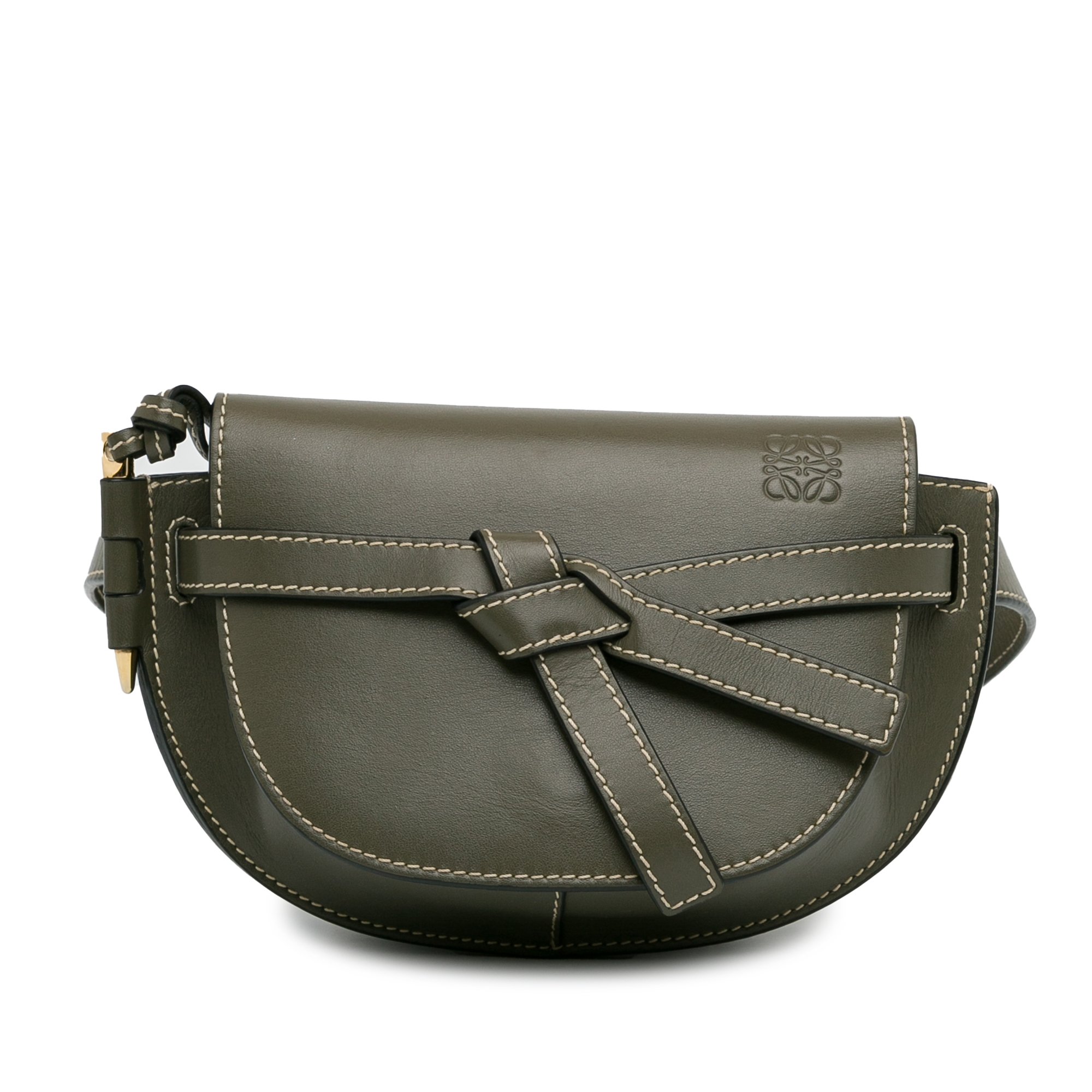 Vintage LOEWE Mini Gate Belt Bag Green