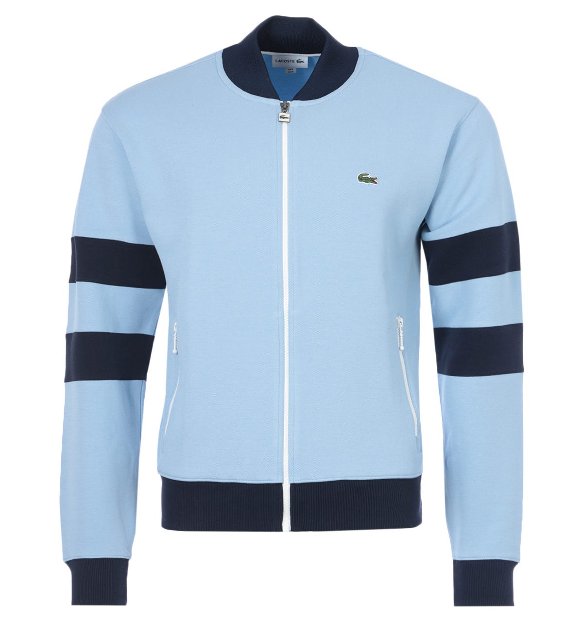 Men's Lacoste Heritage Teddy Style Zip Jacket in Blue