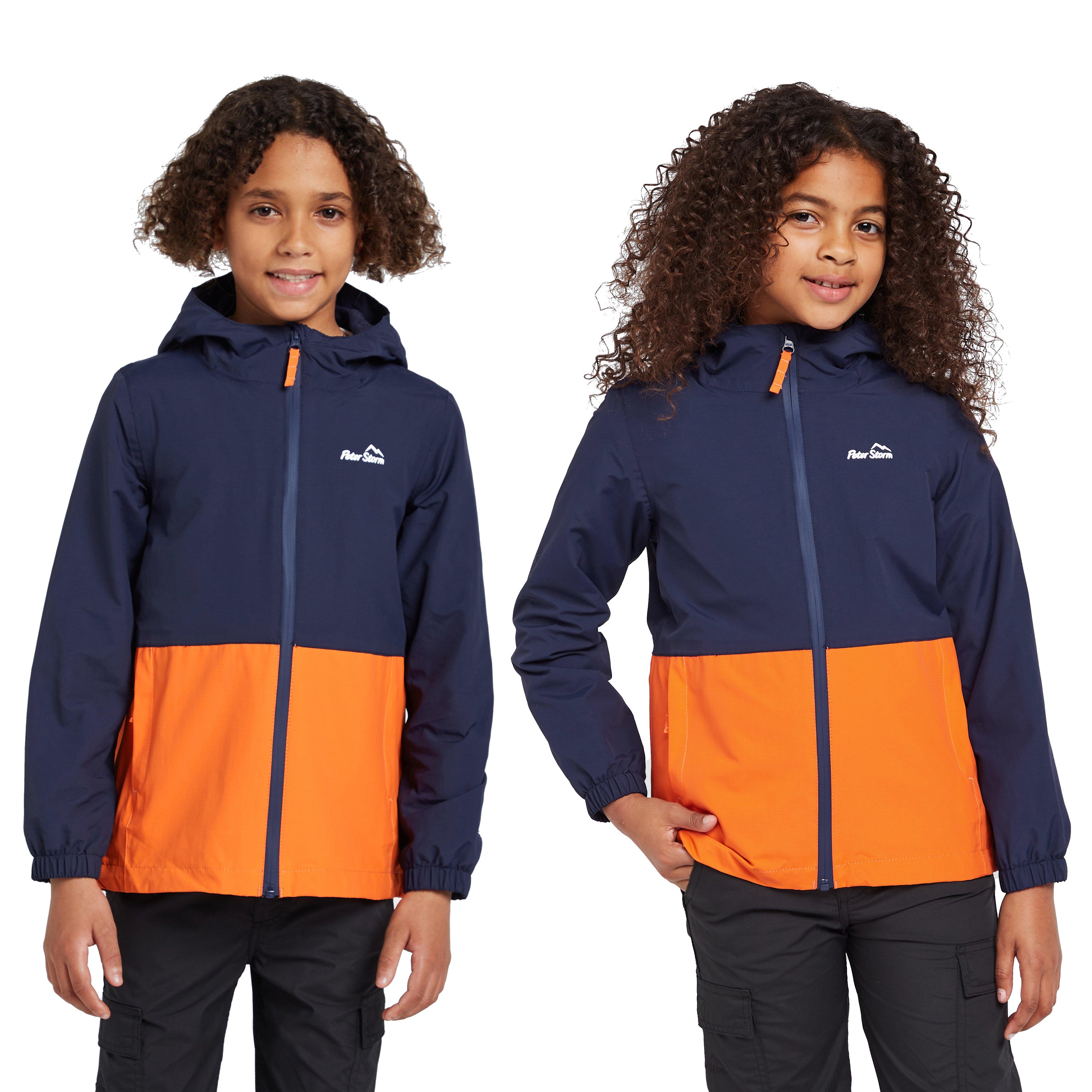 Peter Storm Kids' Colour Block Waterproof Jacket with Adjustable Hood ...