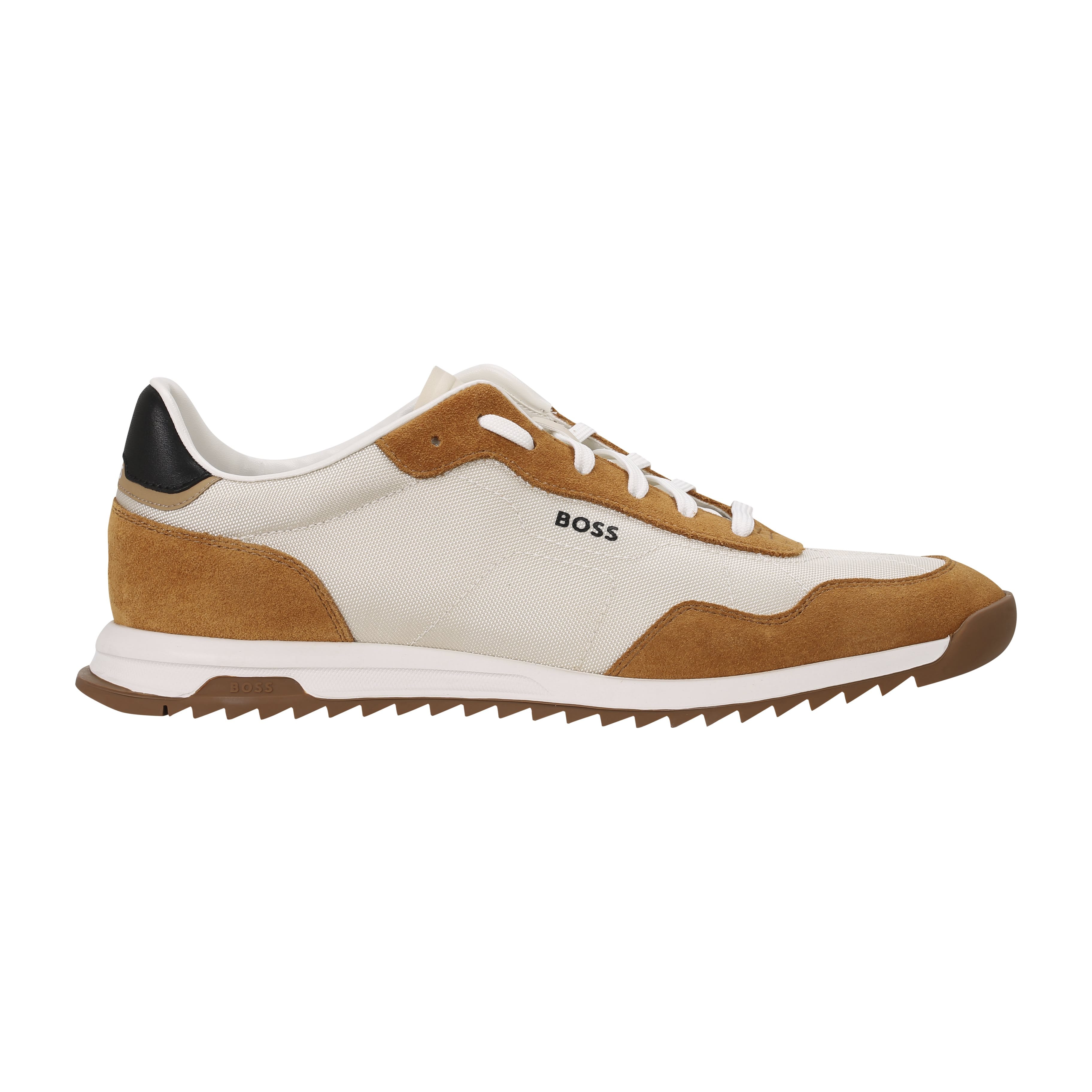 Men's Boss Zayn Low Top Trainers in Brown