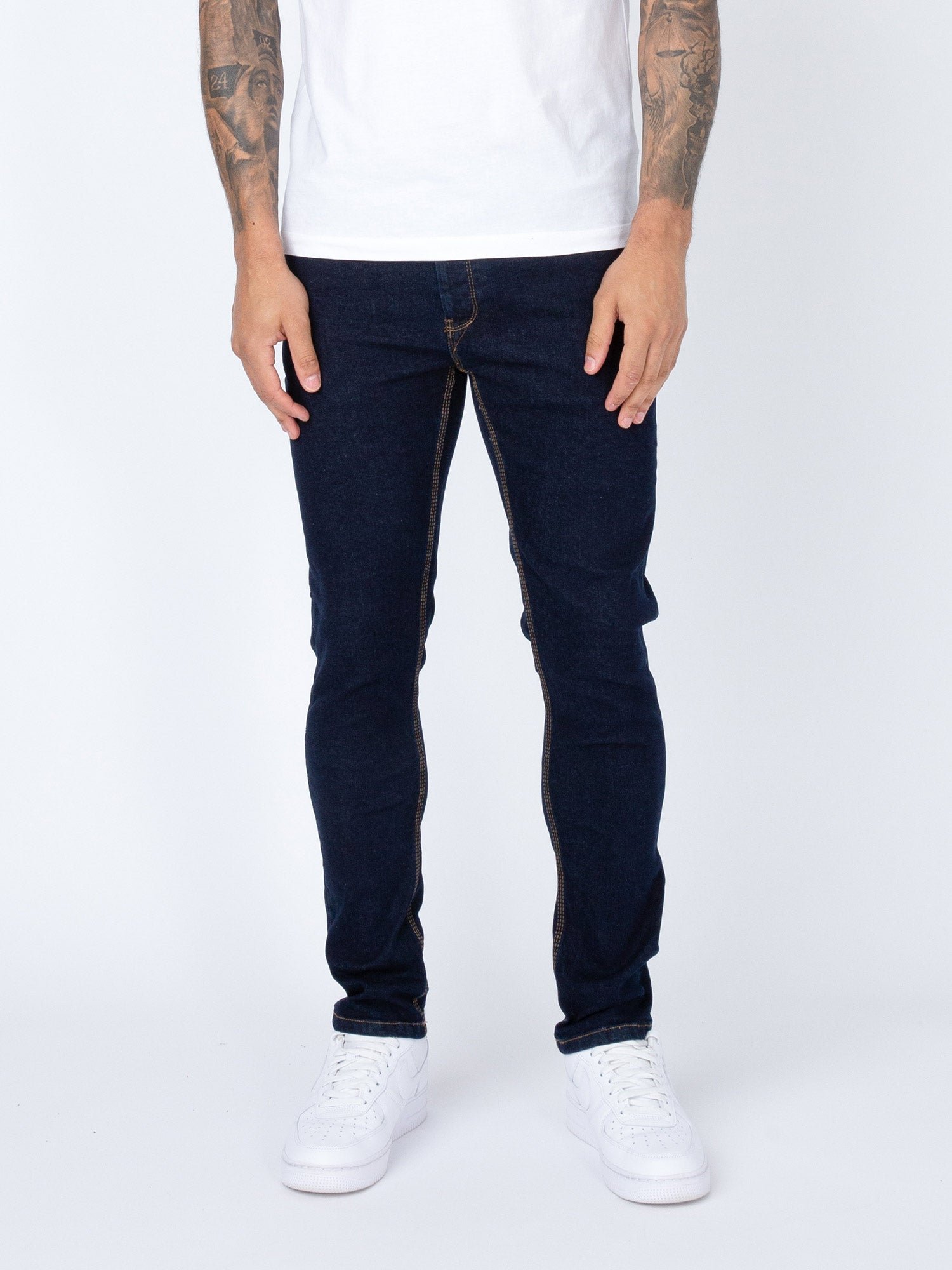 Luke 1977 Men's Vac Slim Fit Dark Blue/Indigo Jeans