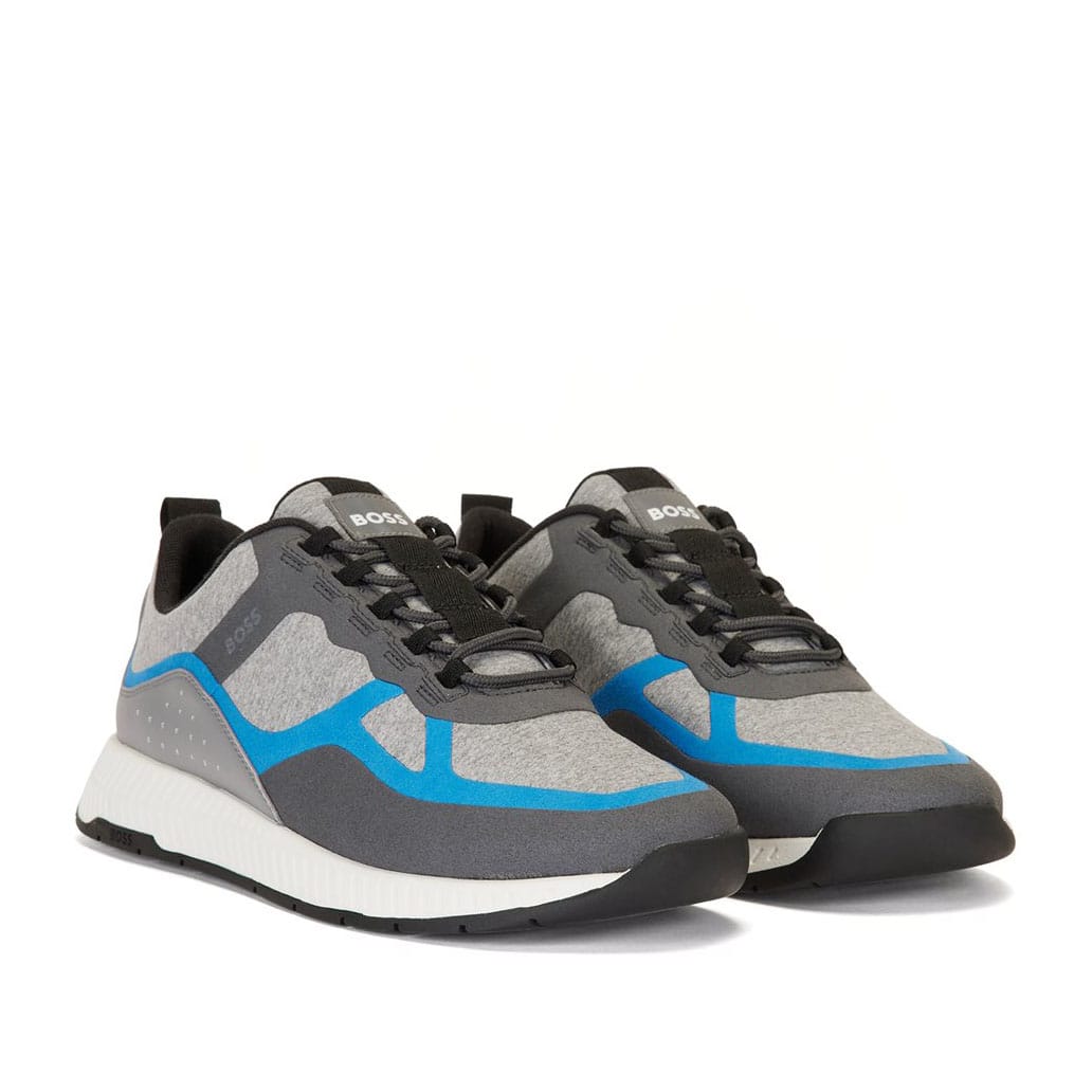 Men's Boss Titanium Running Trainers in Blue