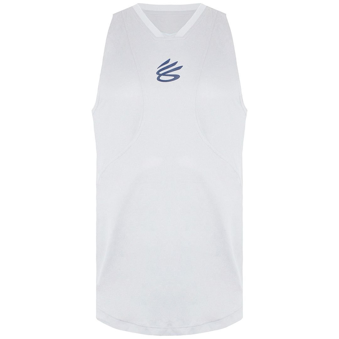 Under Armour x Stephen Curry Mens White Performance Tank Top