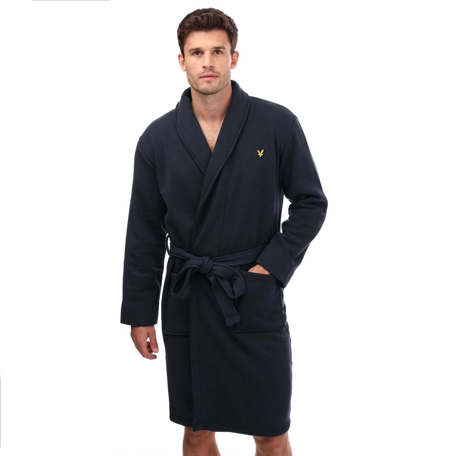 Men's Lyle And Scott Matthew Dressing Gown in Blue