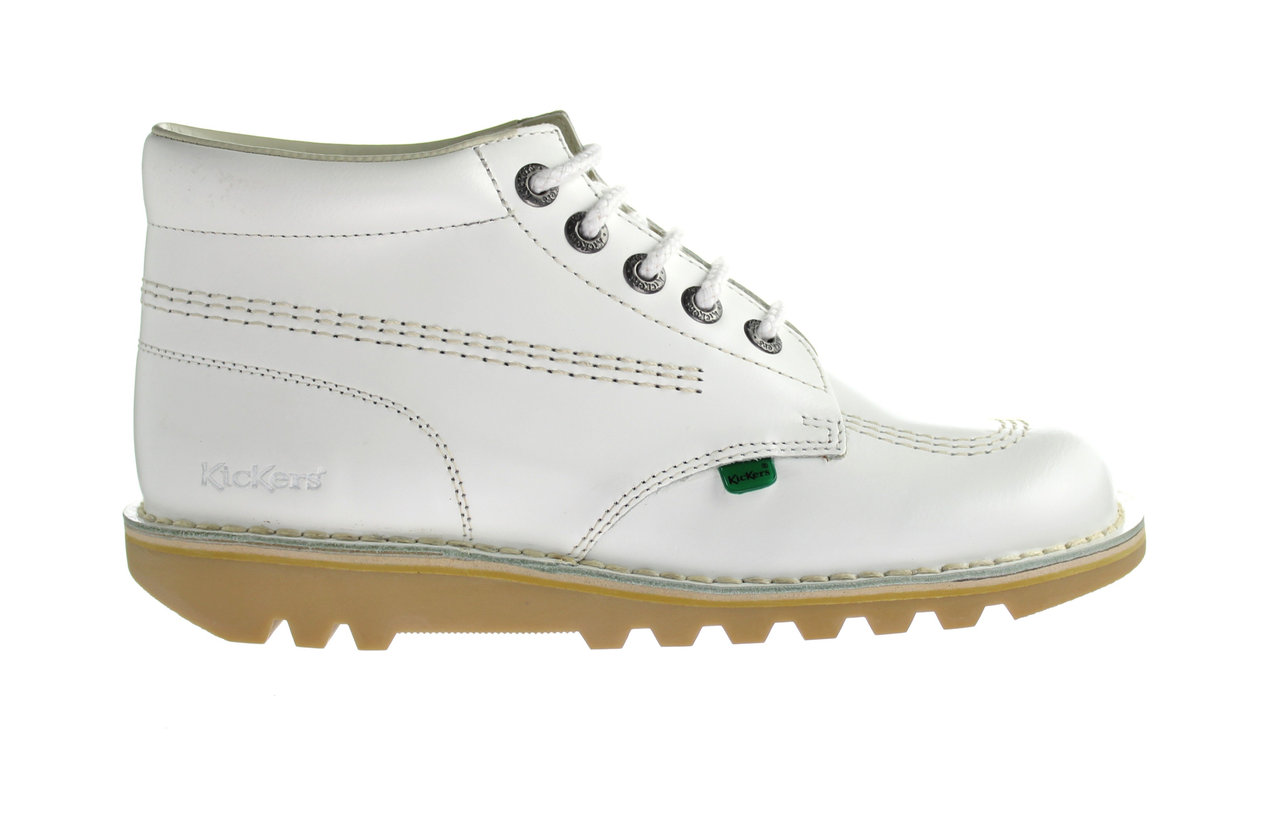 Kicker Kicks Hi Core Womens White Stiefel