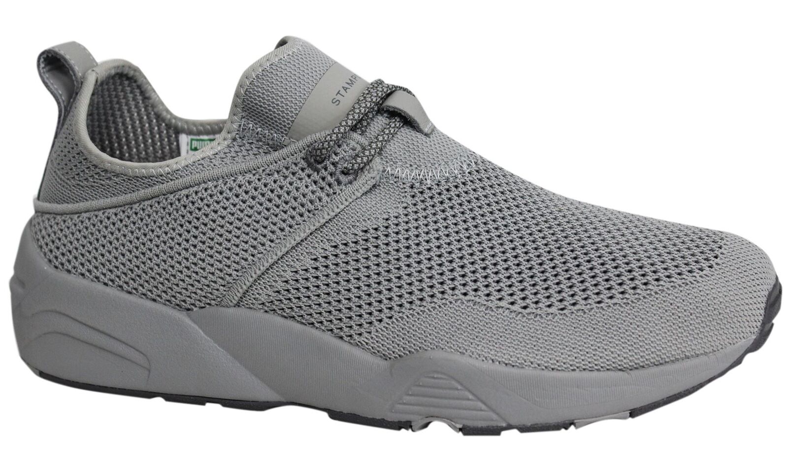 Puma x Stampd Trinomic Woven Steel Grey Mens Lace Up Trainers 362744 02 ...